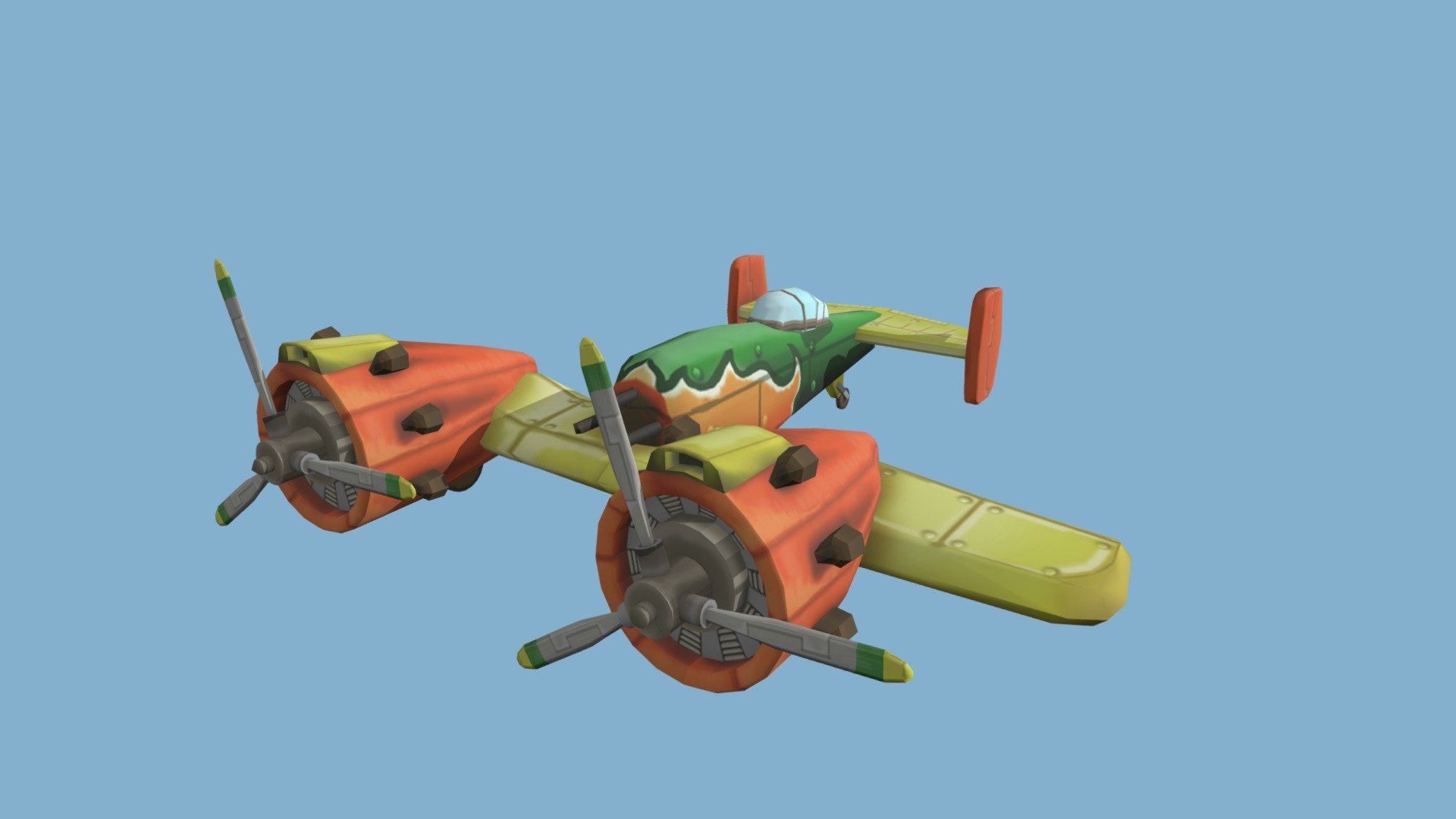 Game Art Plane - 3D model by Kevin Riley (@kevinriley) [0daf11f ...