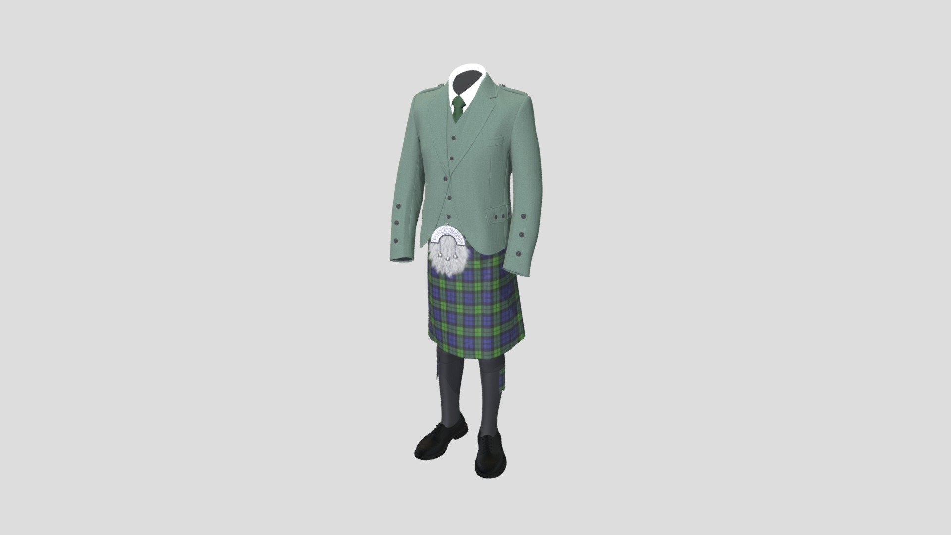 Full Highland Kilt Outfit - 3D model by Azure (@unclebubs) [0db2167 ...