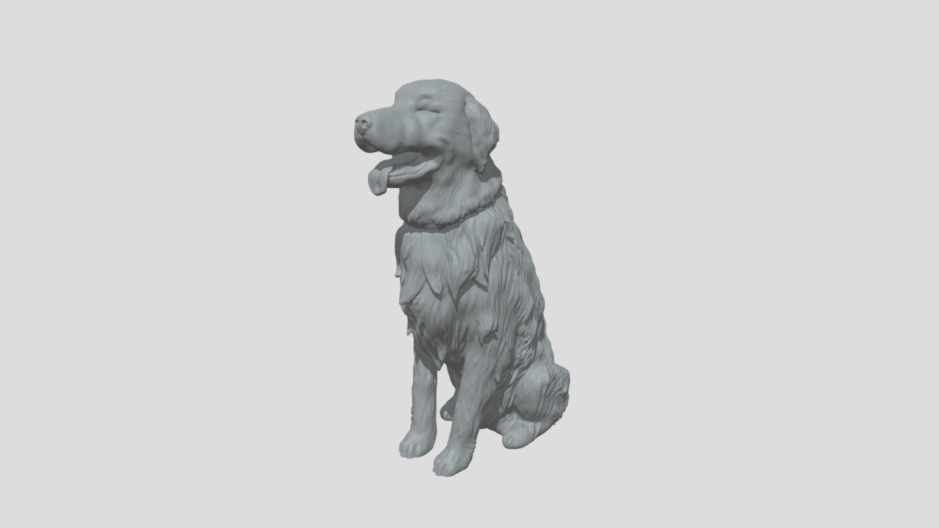 golden retriever - 3D model by JasonLi0306 [0db39cd] - Sketchfab