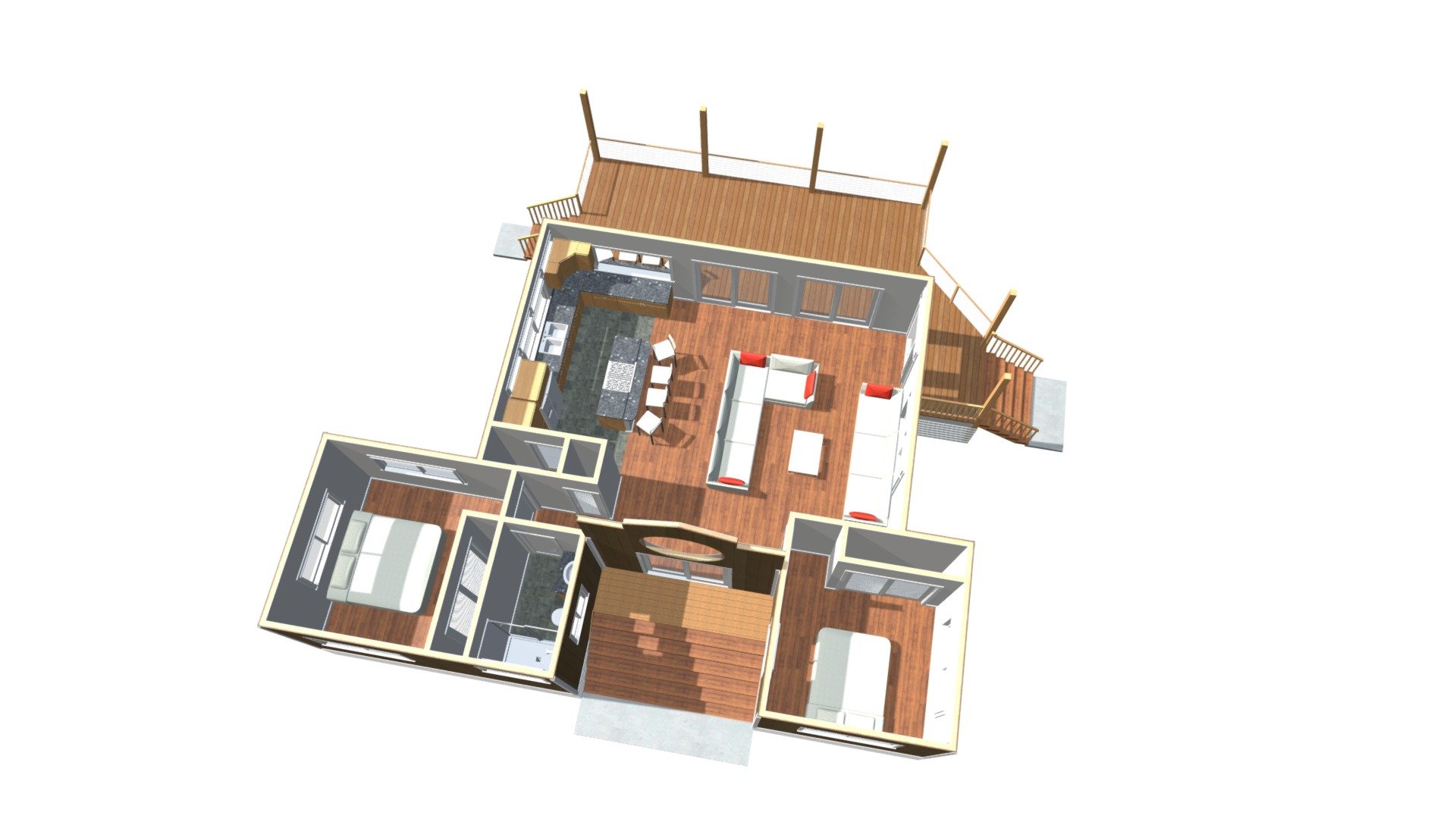 North Star PLAN 2-A FLOOR VIEW - 3D model by Pro Draft, Inc. (@prodraft ...
