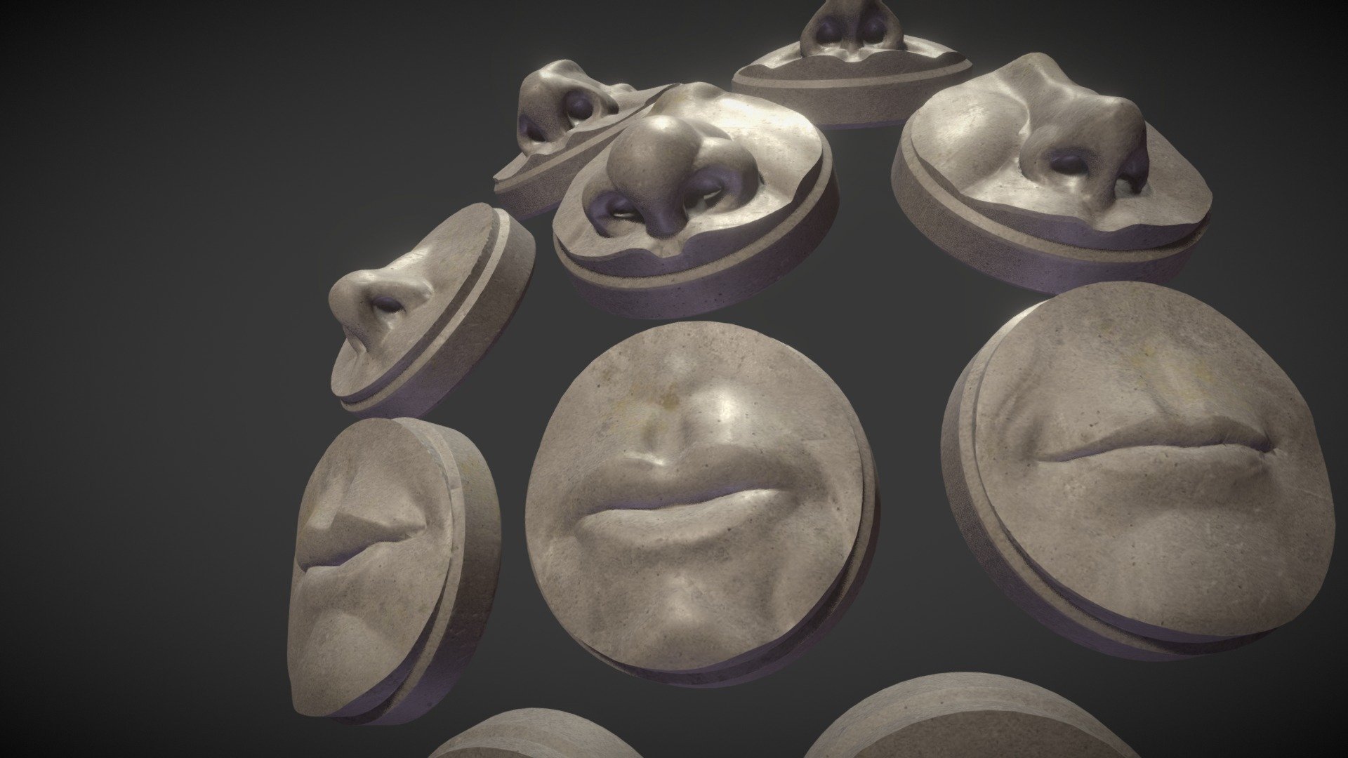 SculptJanuary Day 1: Mouth & Nose - 3D model by stoat256 [0db8b53 ...
