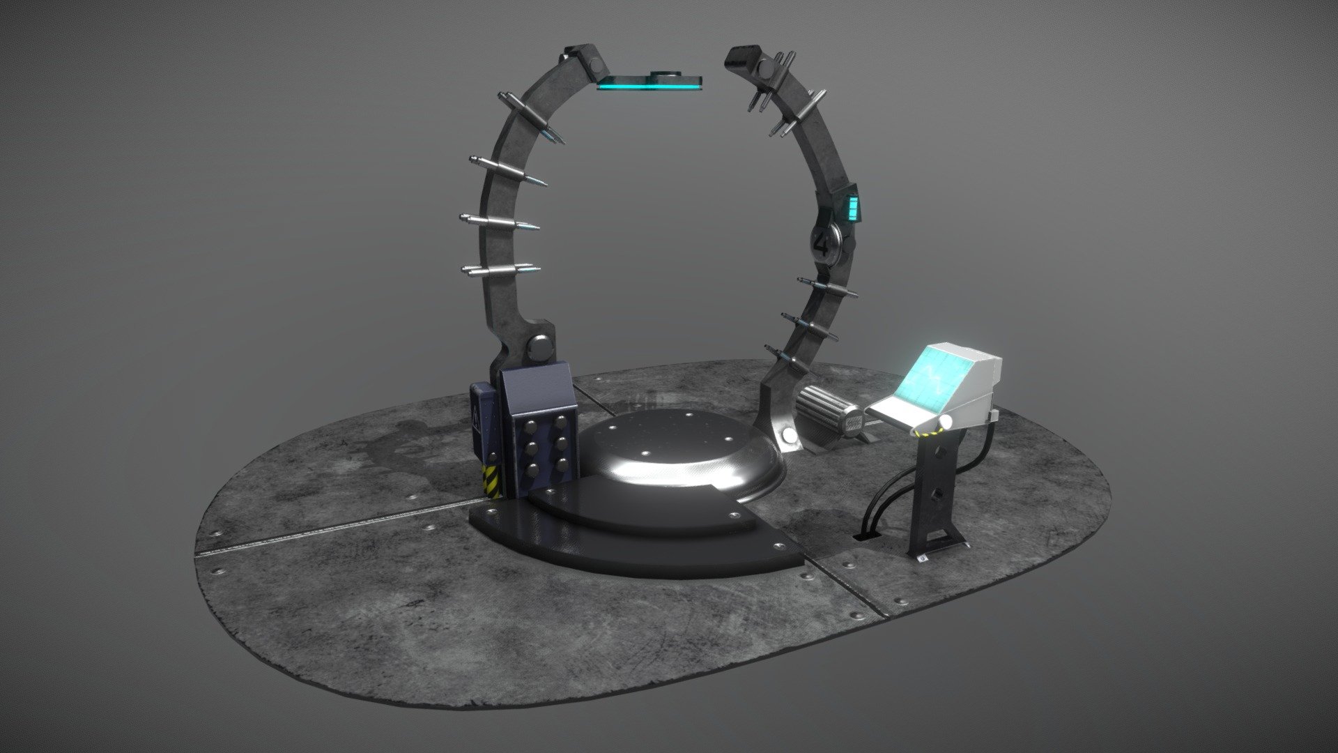Teleporter - 3D model by Evan Gilbert (@evangilbert) [0dbb0ed] - Sketchfab
