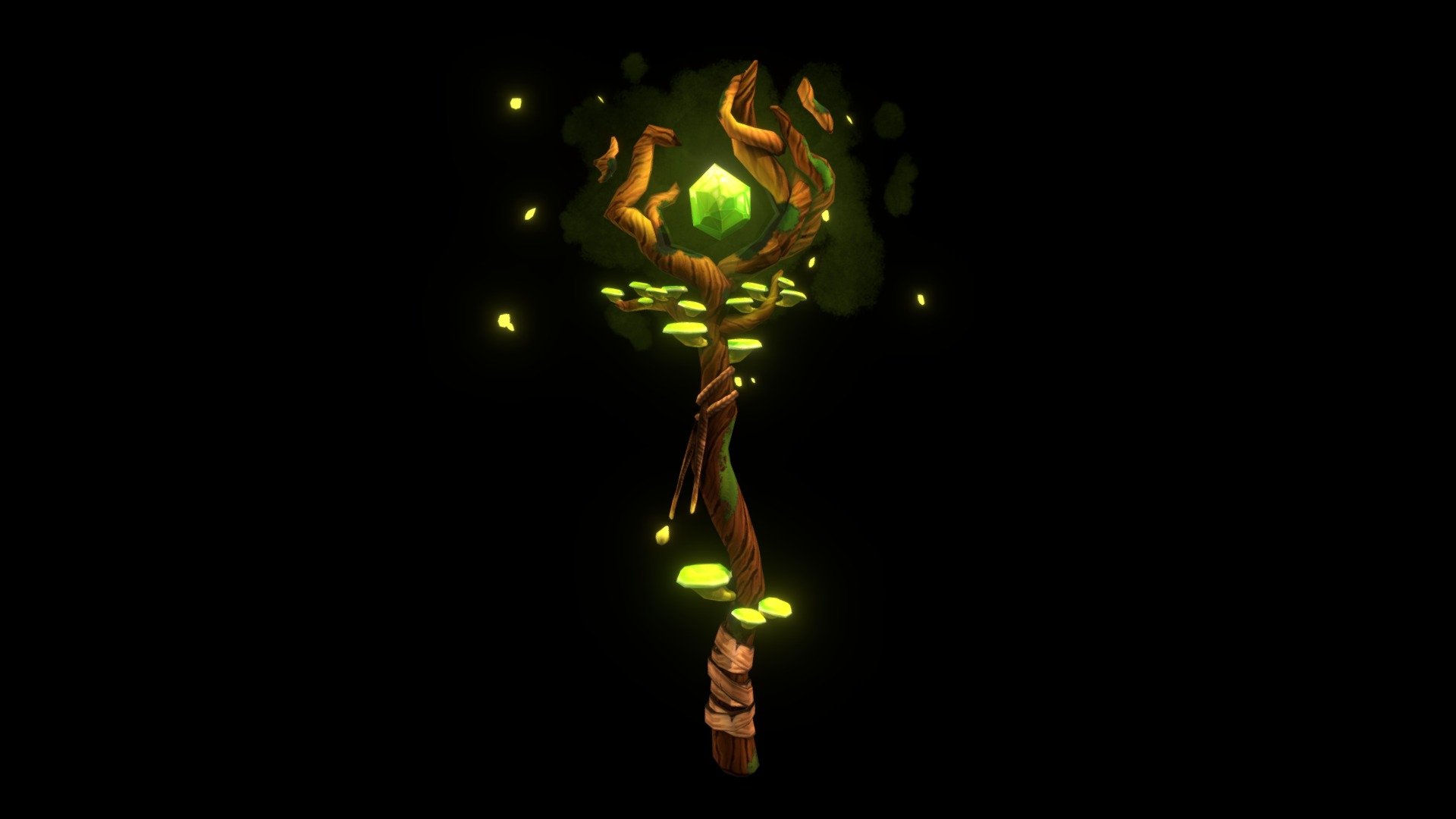 Greater Staff of the Spore-Lord | WeaponCraft - Download Free 3D model ...