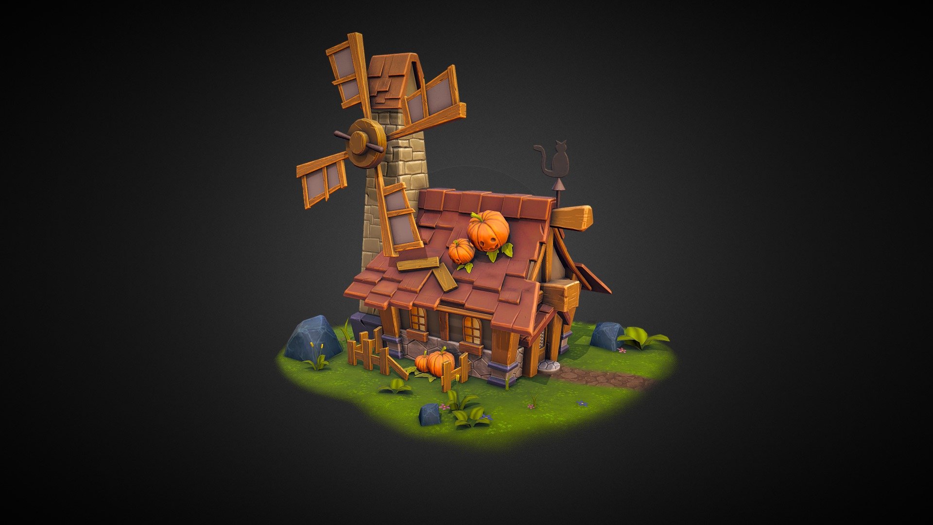 Stylized_House - 3D model by Phulchand [0dbc820] - Sketchfab