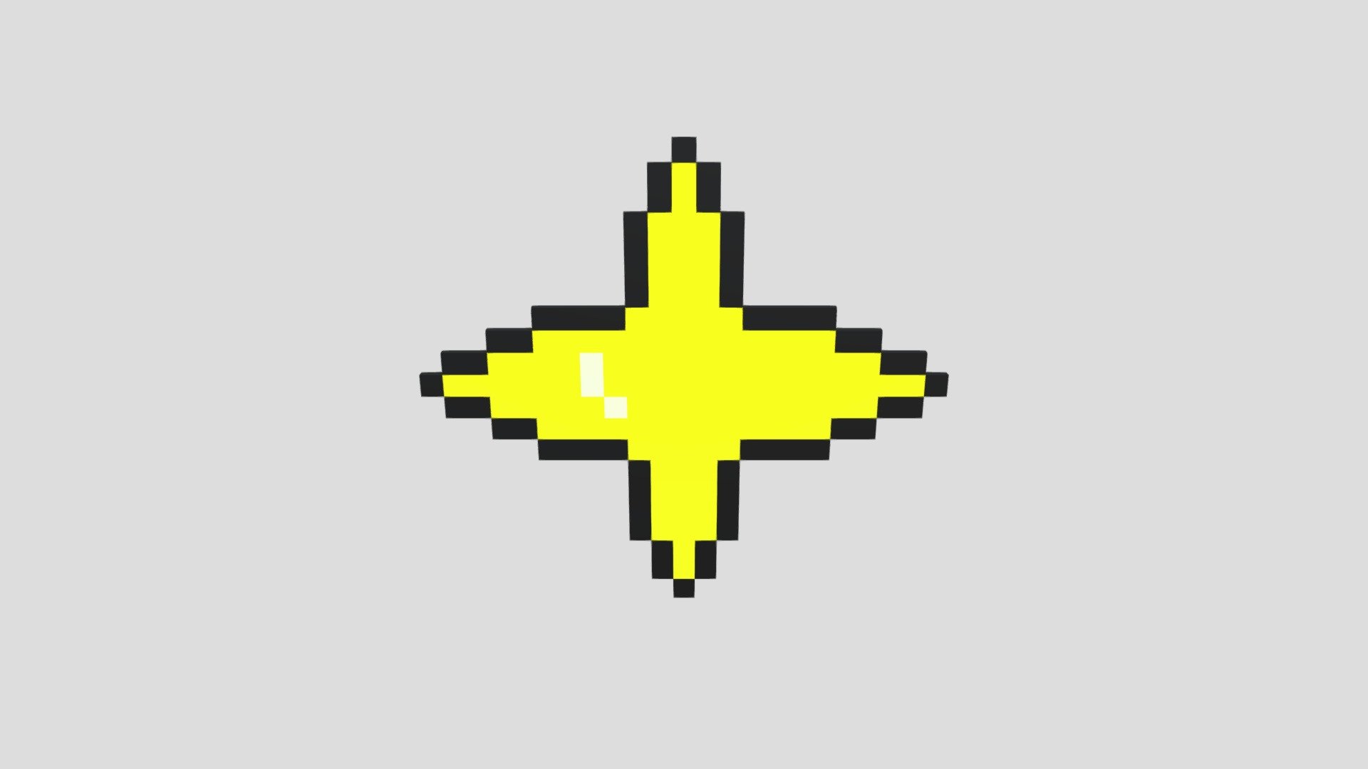 Shining Star Pixel Art - Download Free 3D model by AnimeDevil1 [0dbea12 ...