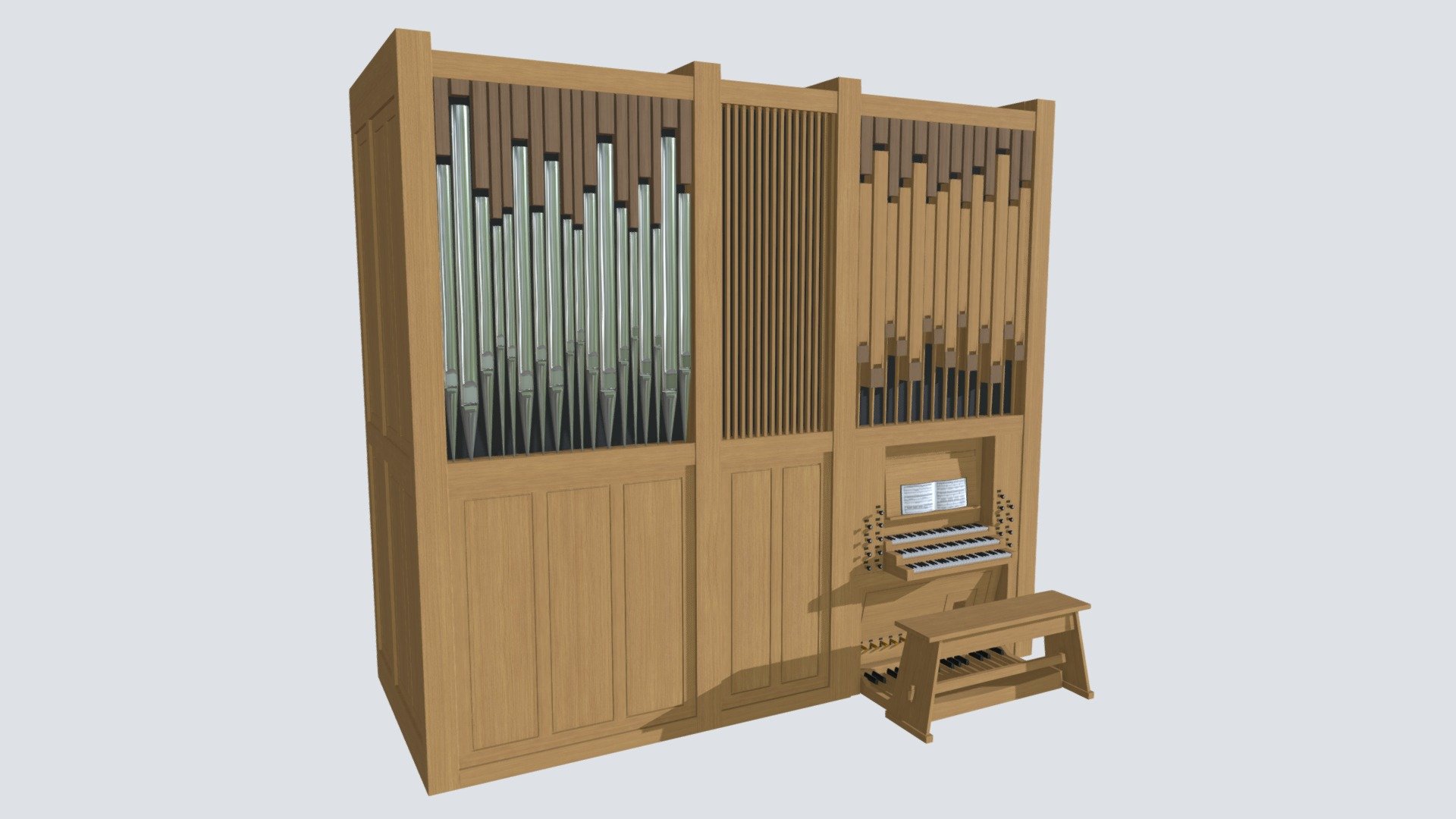 Pipe organ - 3D model by davidkohlmann [0dc081e] - Sketchfab