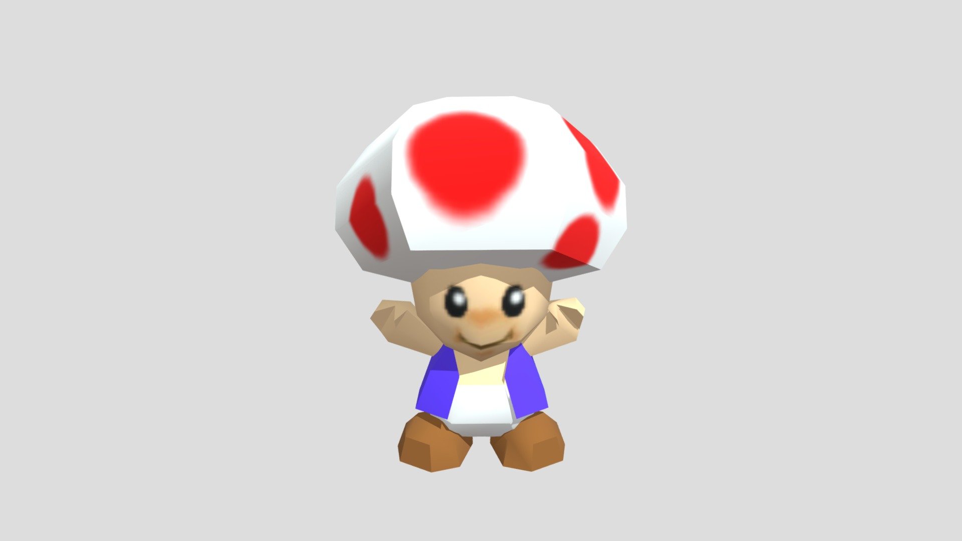 Super Mario 64 Toad - Download Free 3D model by dedoge23 [0dc0fe2] - Sketchfab