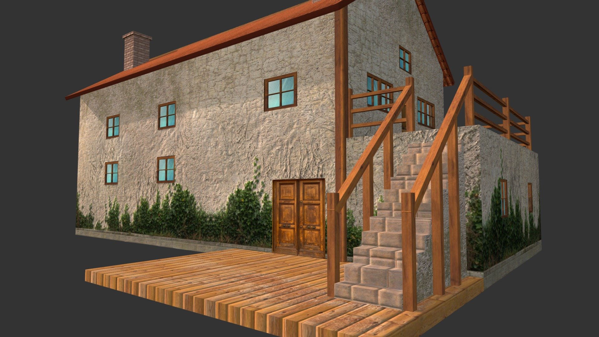 Texturing Assignment 2+3 - House - 3D model by E.C. (@echaput) [0dc3ba3 ...