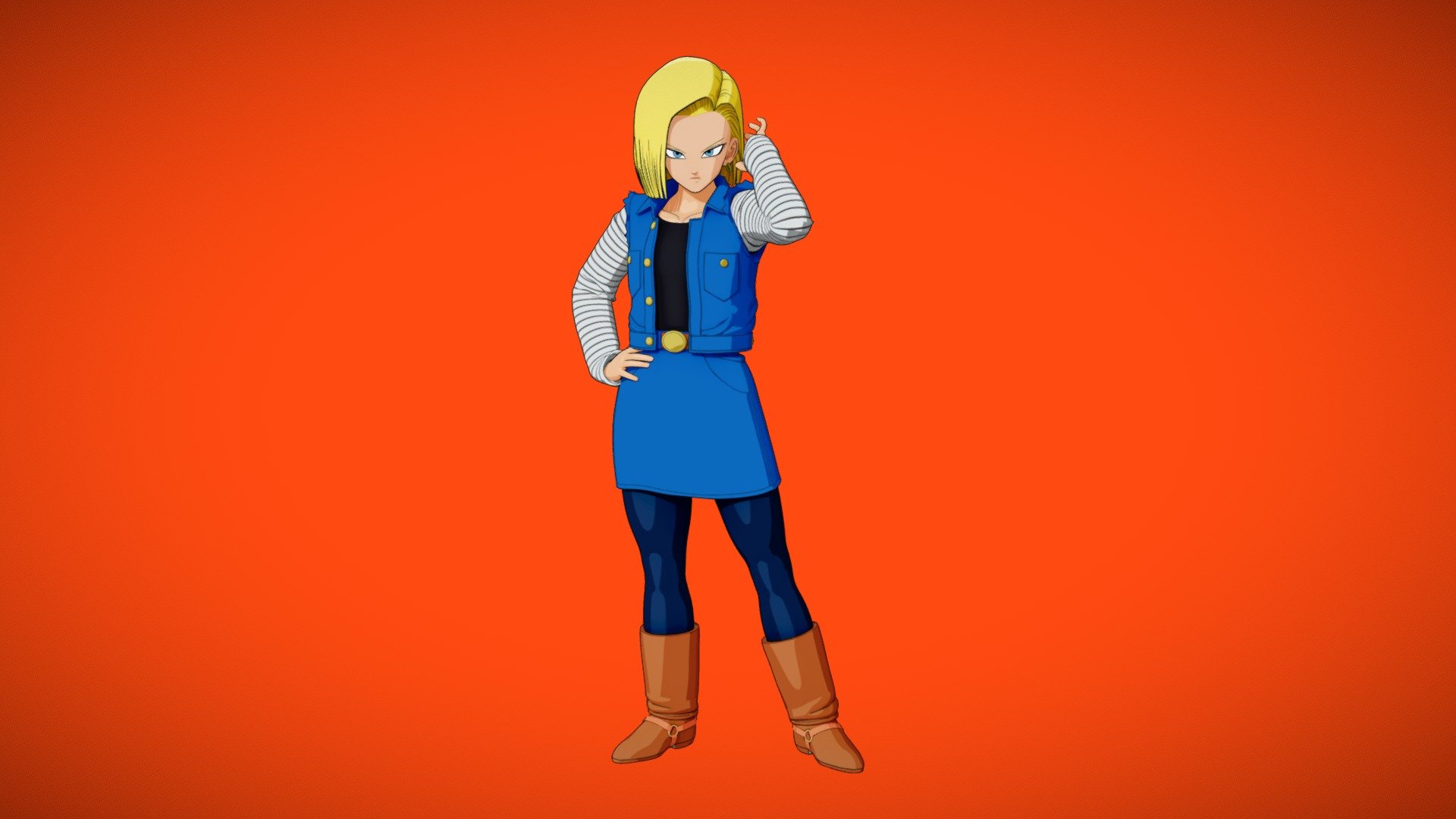 Android 18 (Kakarot) - 3D model by EseJota [0dc4e4f] - Sketchfab