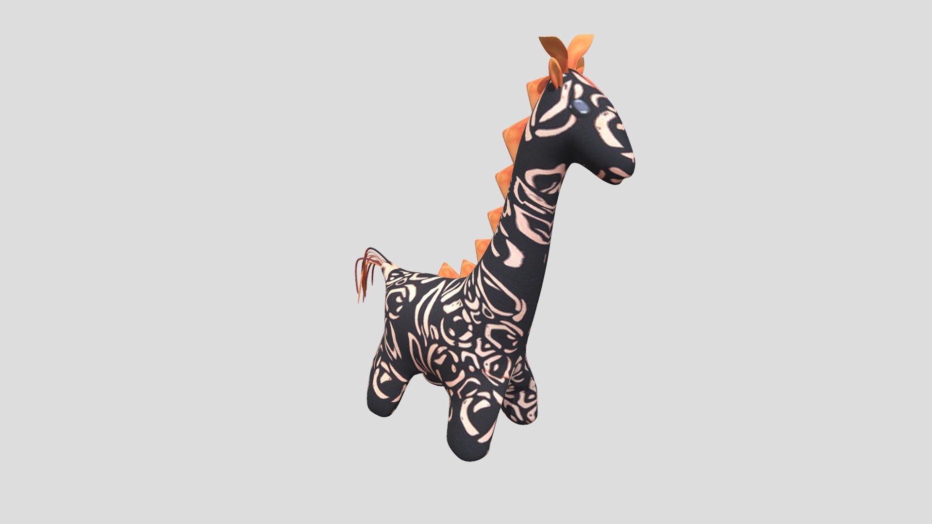 Zirafah Hitam Soft Toy - Download Free 3D model by eeelabvisual ...