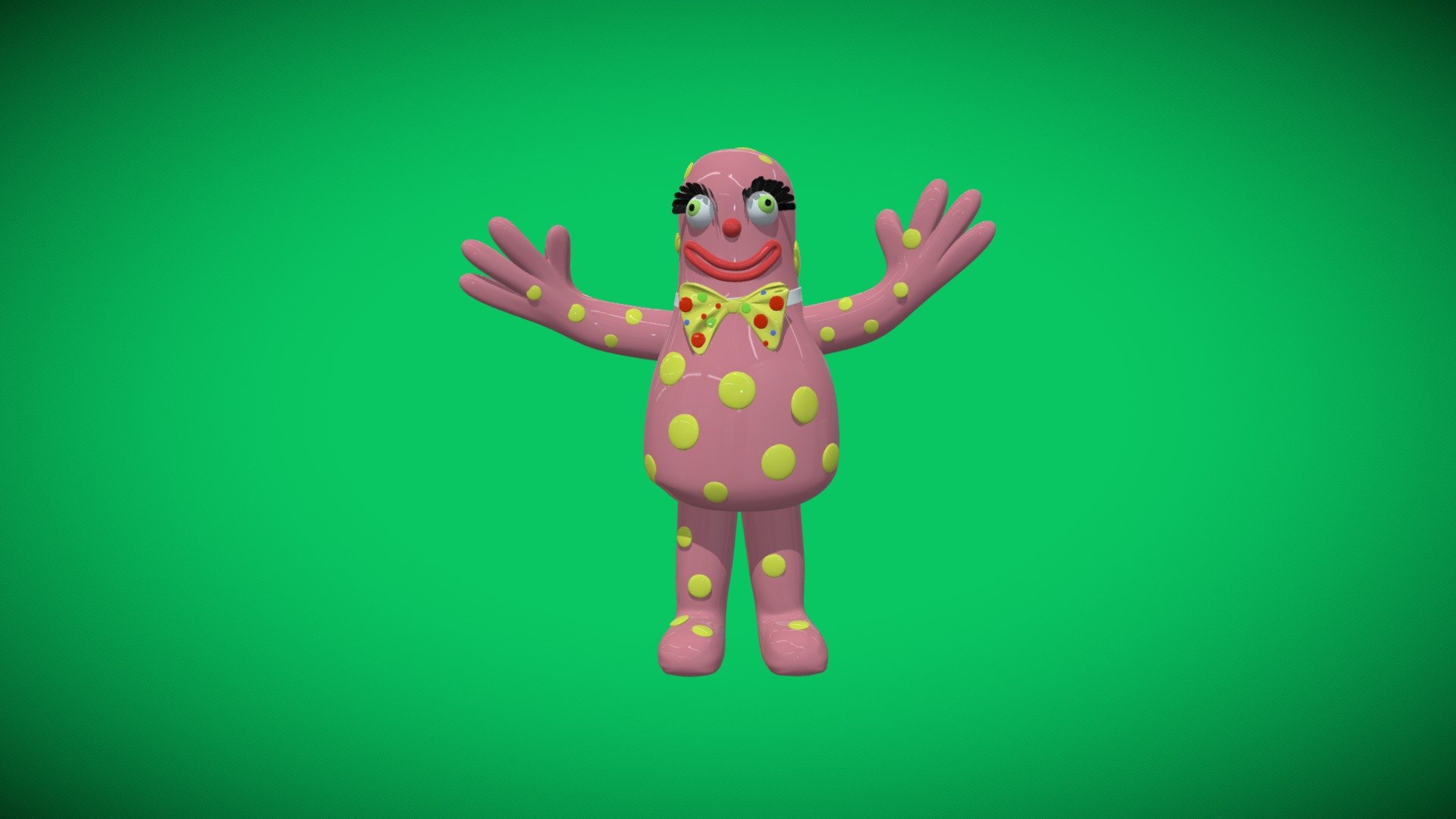 Mr Blobby - Download Free 3D model by pARkesy84 [0dc7b76] - Sketchfab
