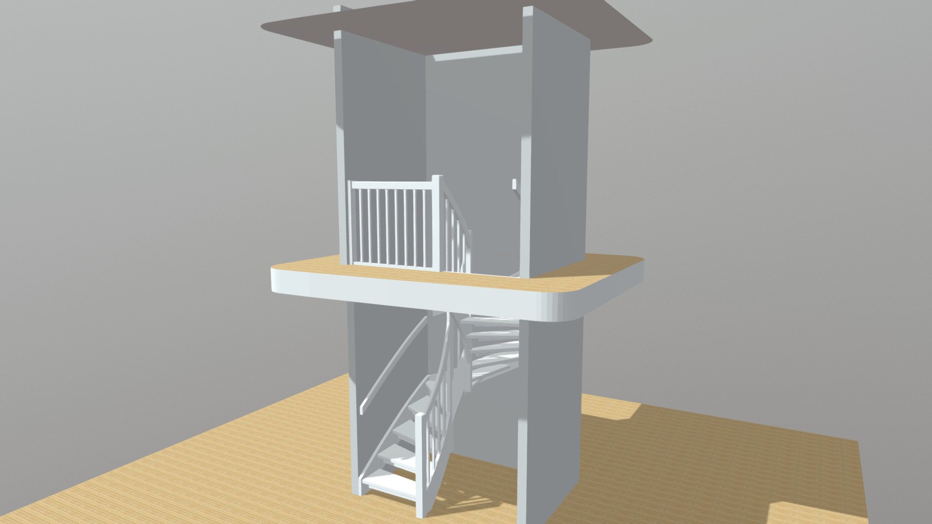 Standard alt hvit. - 3D model by Trappemakeren [0dc8052] - Sketchfab