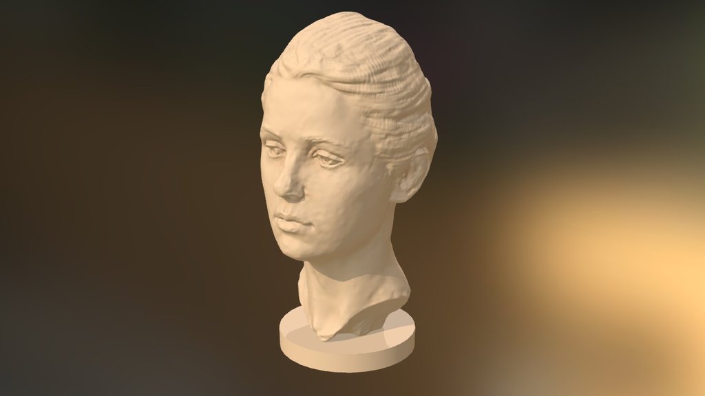 Clay portrait study digitally scanned - 3D model by scottbreton ...