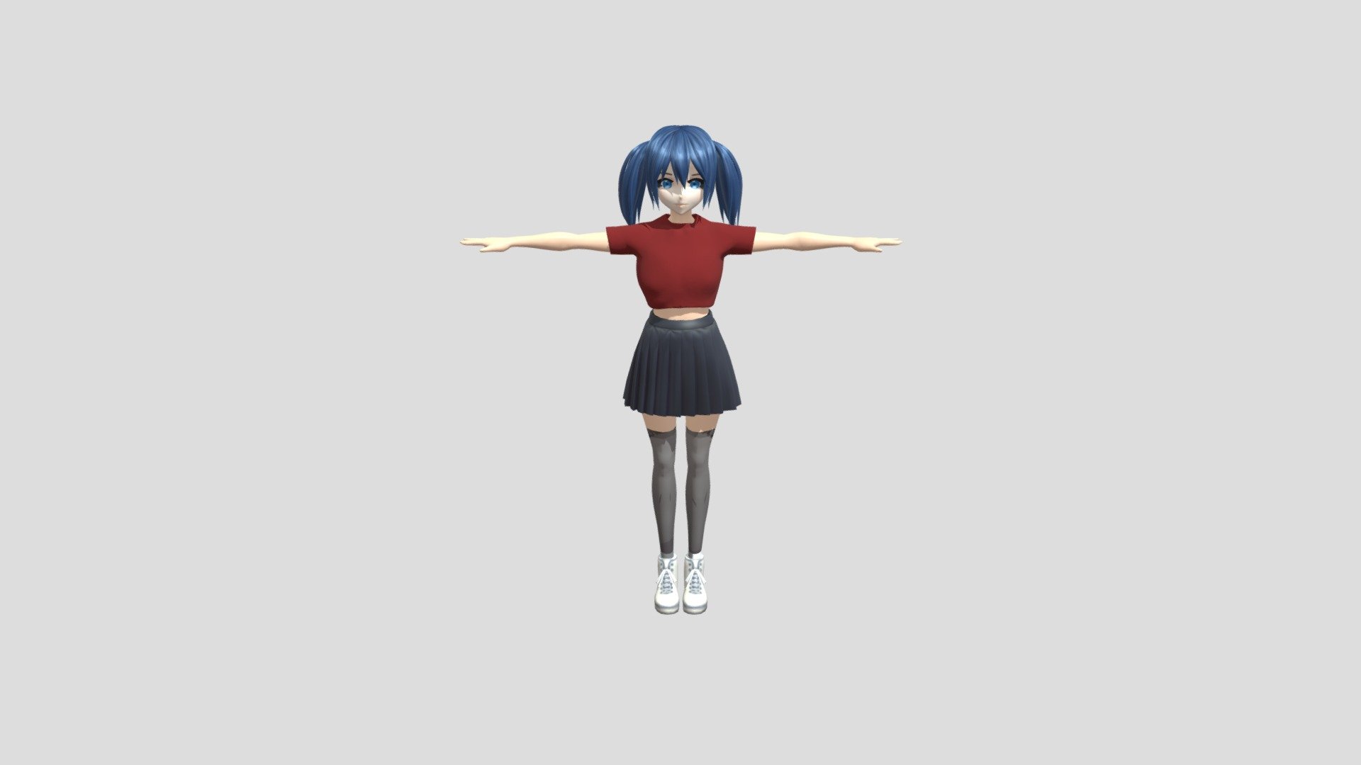 Anime style 3D Character - 3D model by royal (@royal177) [0dca461 ...
