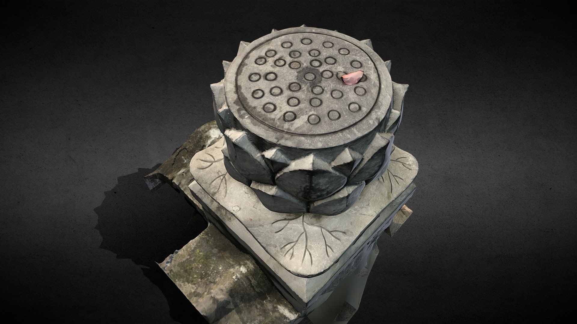 Lotus Stone Pillar Head - Buy Royalty Free 3D model by Tigershill ...