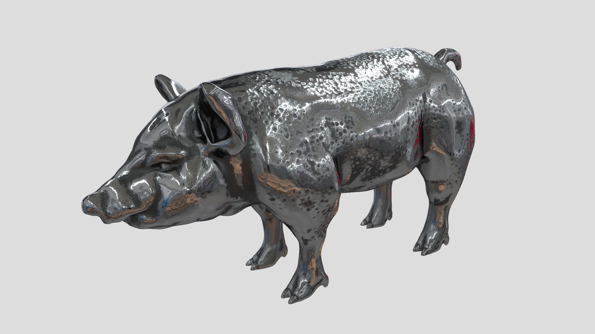 Metal pig - Download Free 3D model by Alessandro Zanetti (@Alessandro80 ...