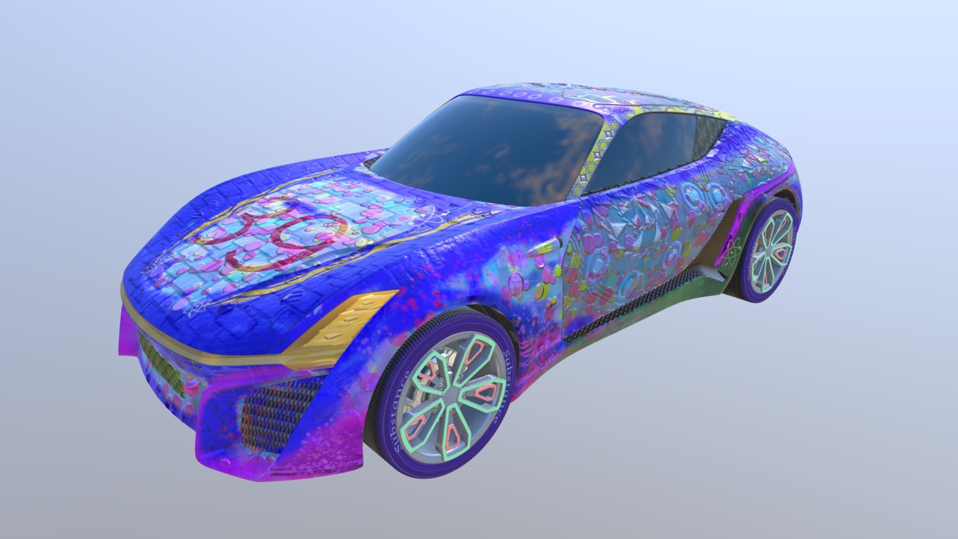 Cosmic Art Car - 3D model by chuartdo [0dd2d34] - Sketchfab