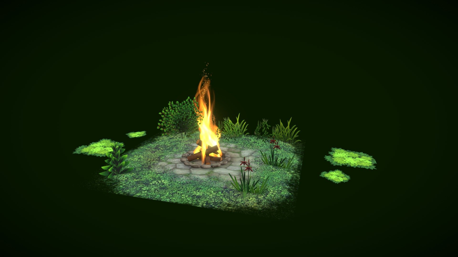 Bonfire - 3D model by Hanka (@HankaMarianna) [0dd46a2] - Sketchfab