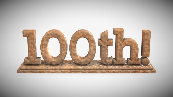 100th 3D models - Sketchfab