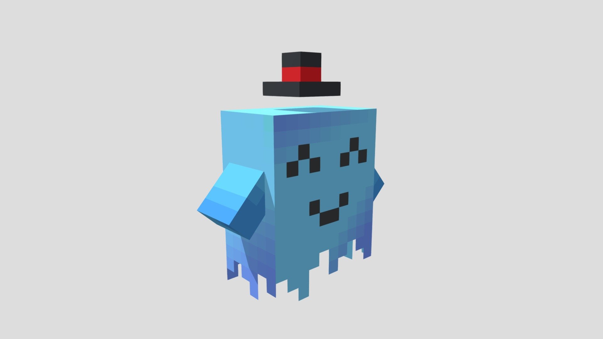 Cute Voxel Ghost - Download Free 3D model by Arkaneel Roy (@Arkaneel ...