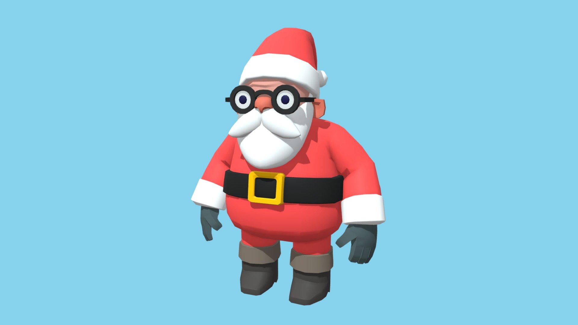 Low-Poly Santa - 3D model by diabeticspoon92 (@diatbeticspoon92 ...