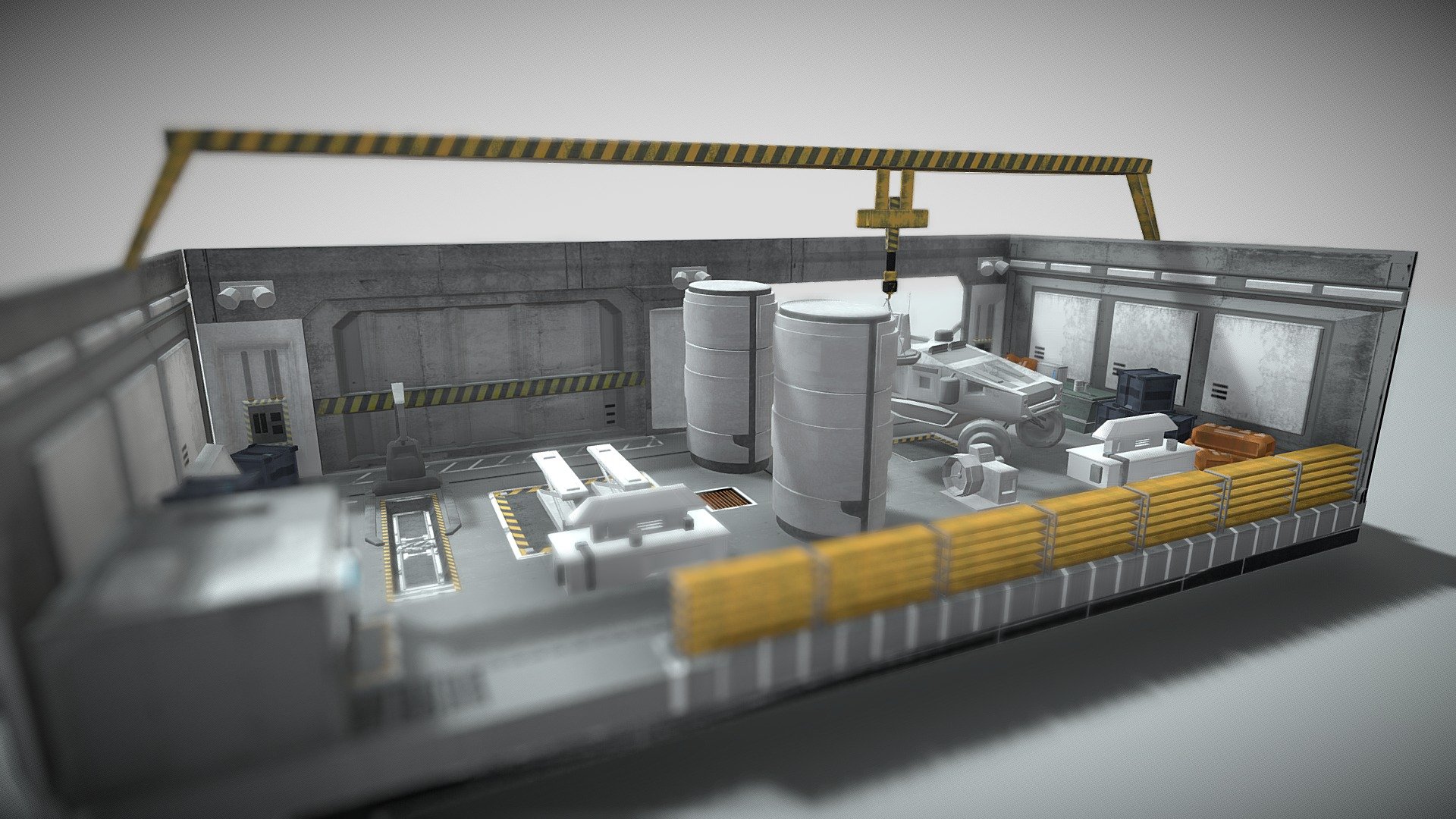 factory - 3D model by DonovanLum [0dd75d9] - Sketchfab