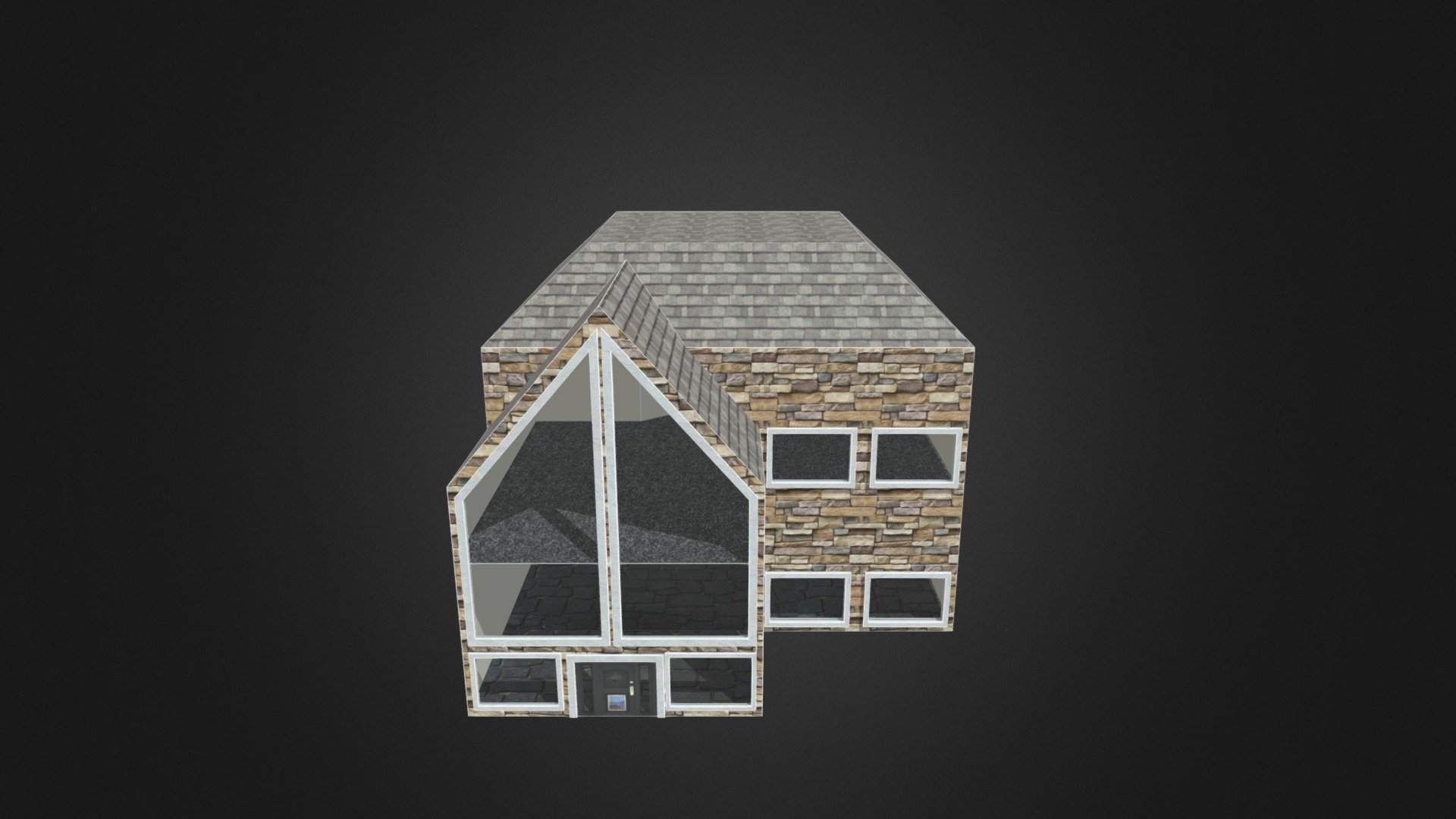 Big windows home - Download Free 3D model by shirlanne [0dd7b6e ...