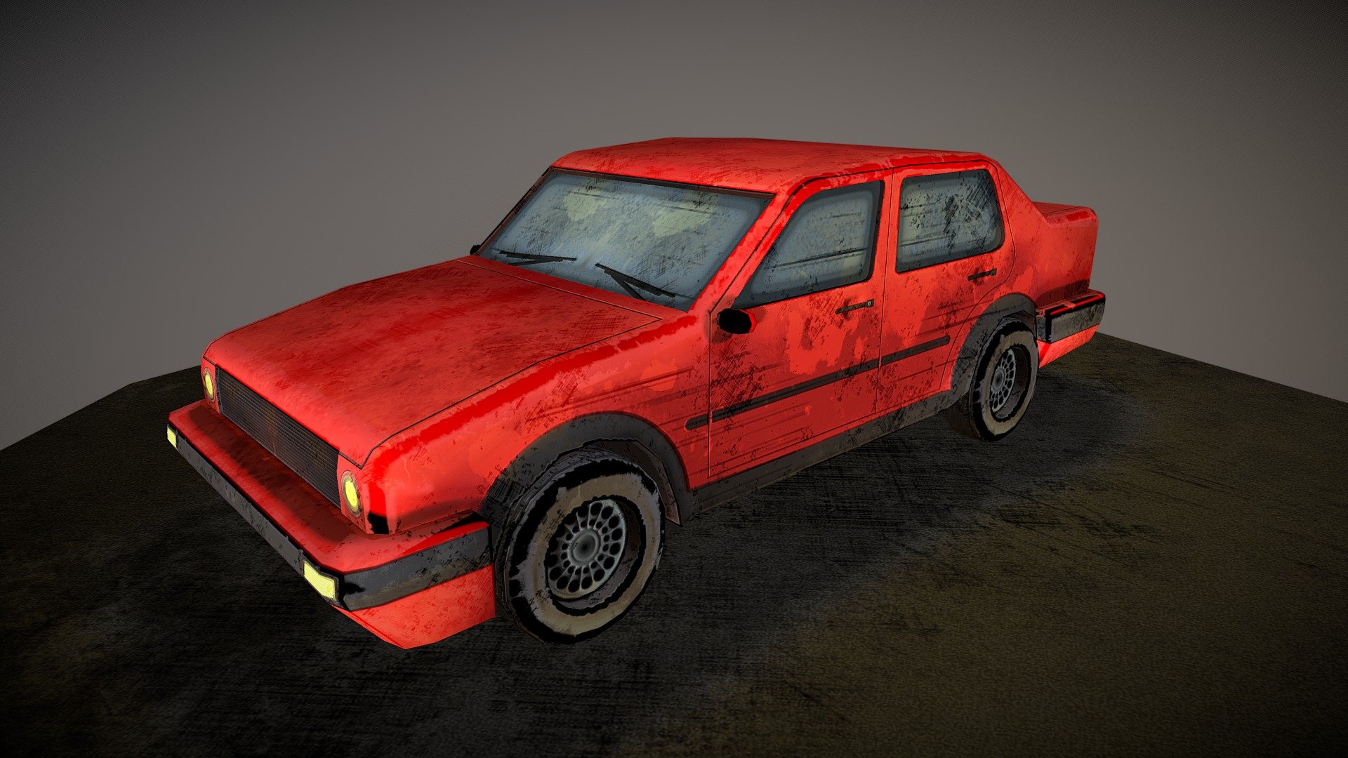Stylized car - 3D model by Geoff (@geometrix_za) [0dd8696] - Sketchfab