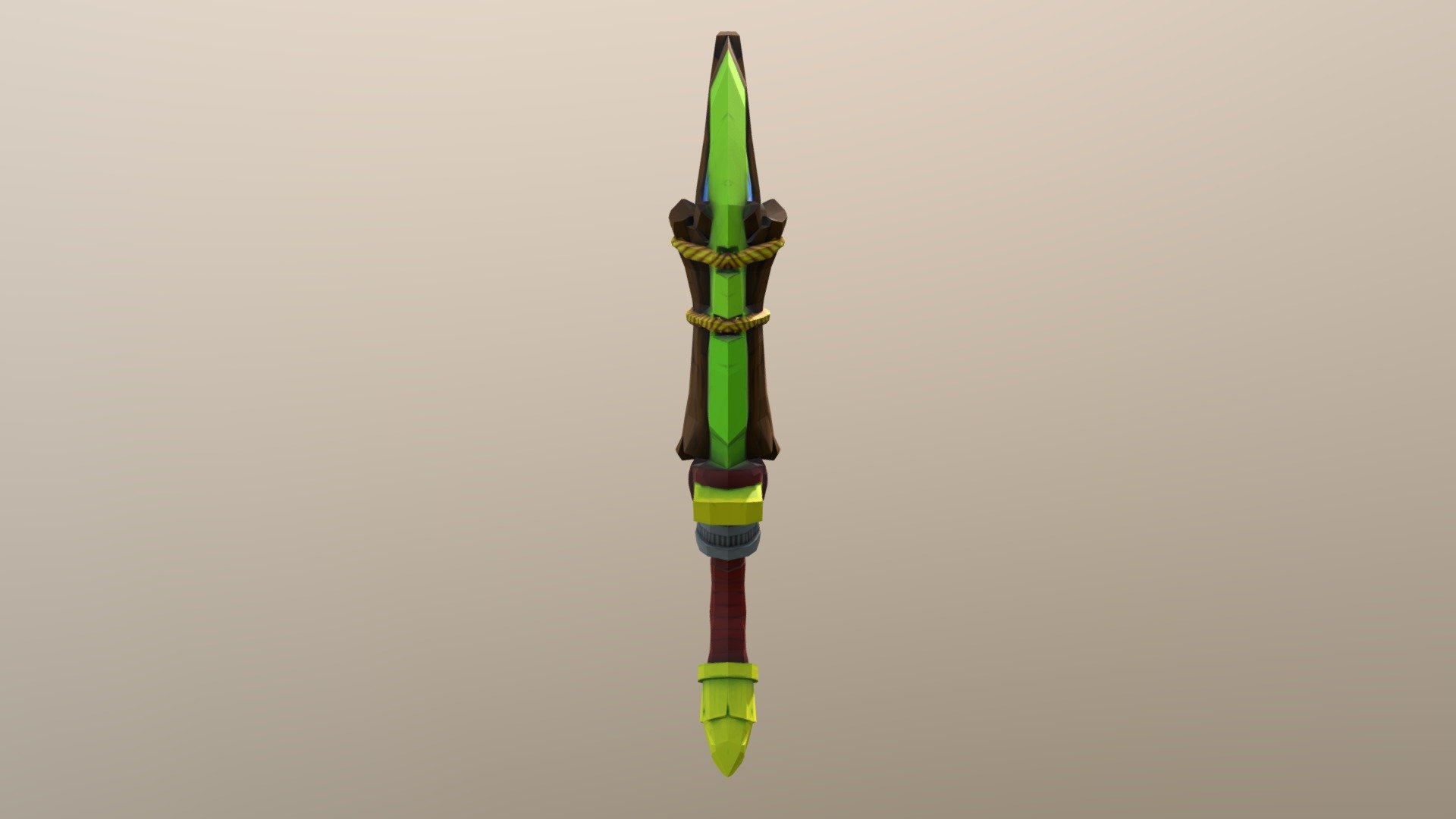 Low Poly Dagger - 3D model by crypticcoke [0dd9edb] - Sketchfab