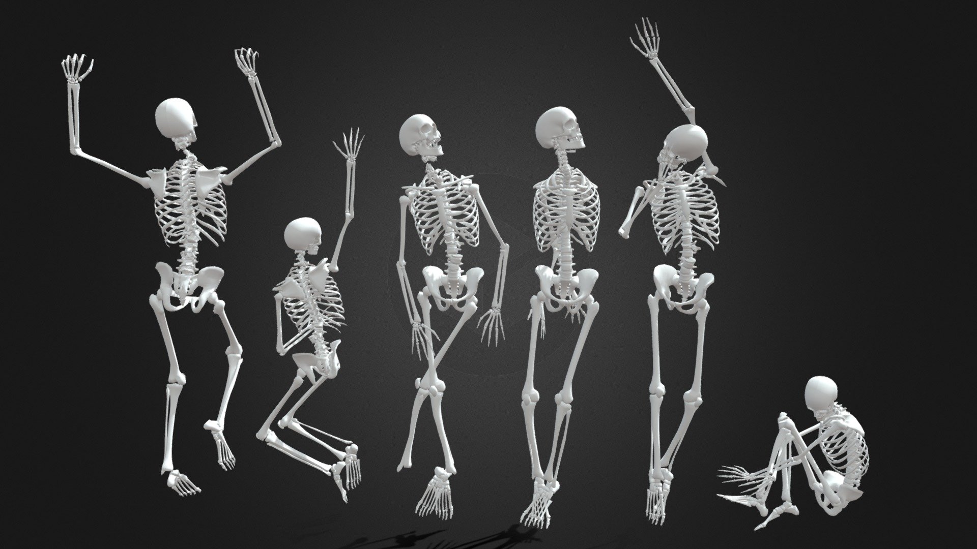 Skeleton Pose Buy Royalty Free 3d Model By Owltic [0ddce0b