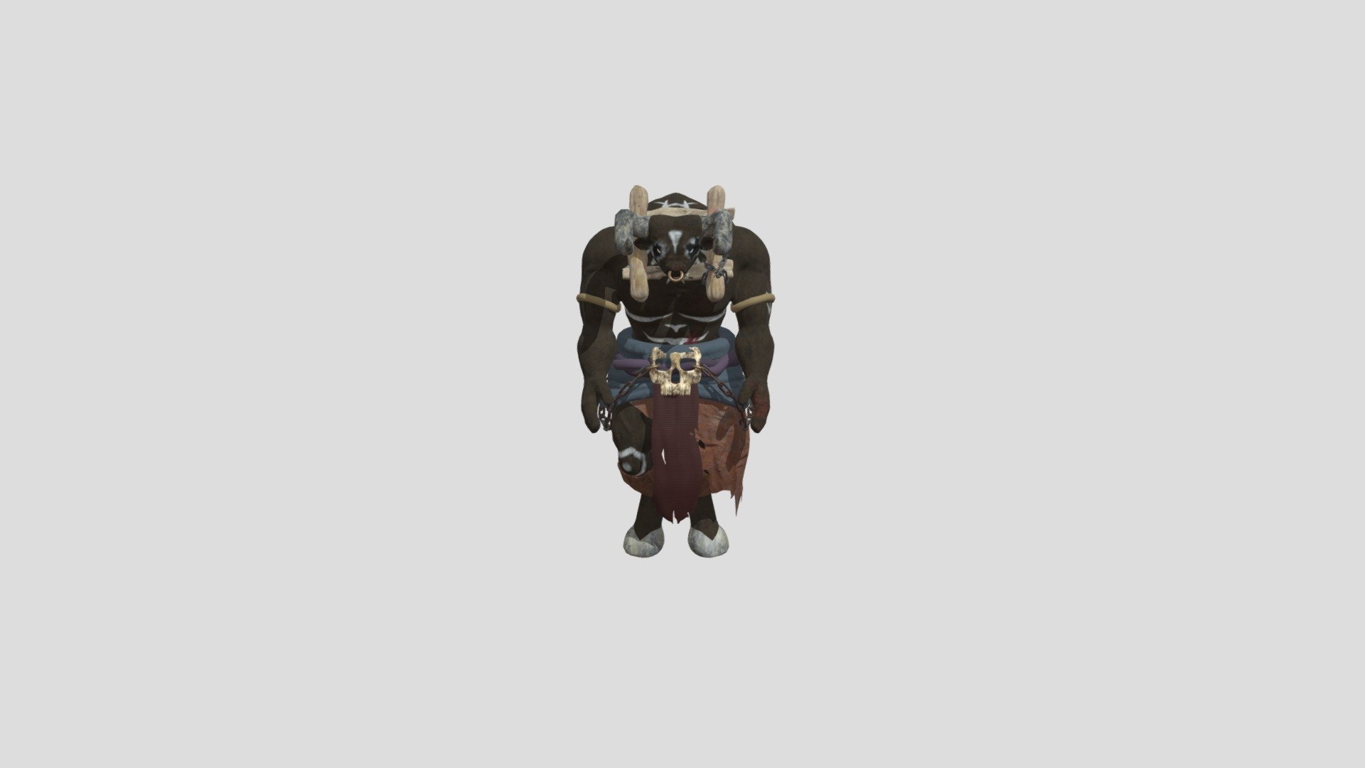 Minotaur Character - 3D model by Gabriel Danescu (@GabrielDaniel ...