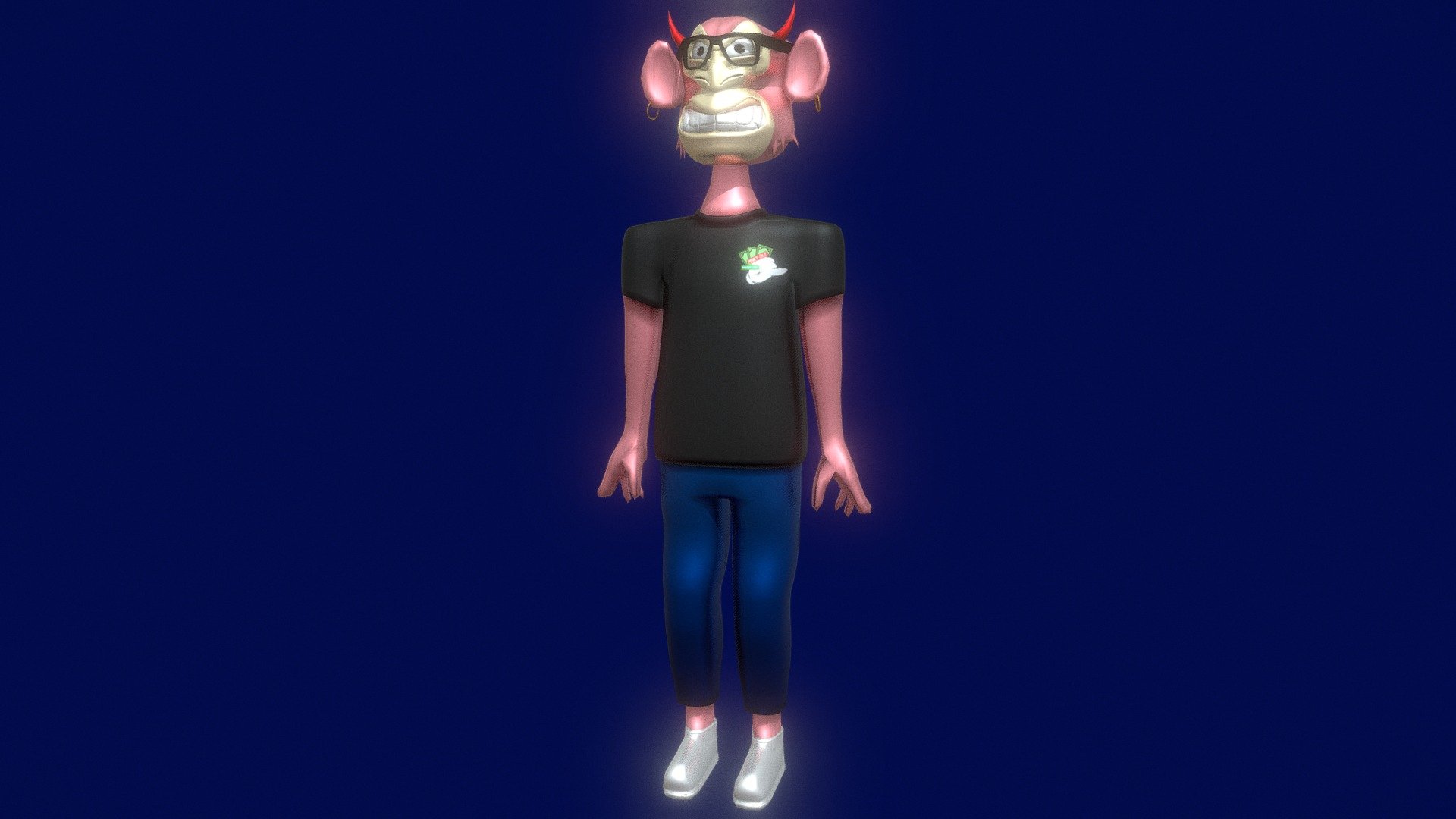 NFT Monkey 1 - 3D model by Yanez Designs (@Yanez-Designs) [0ddd8e7 ...
