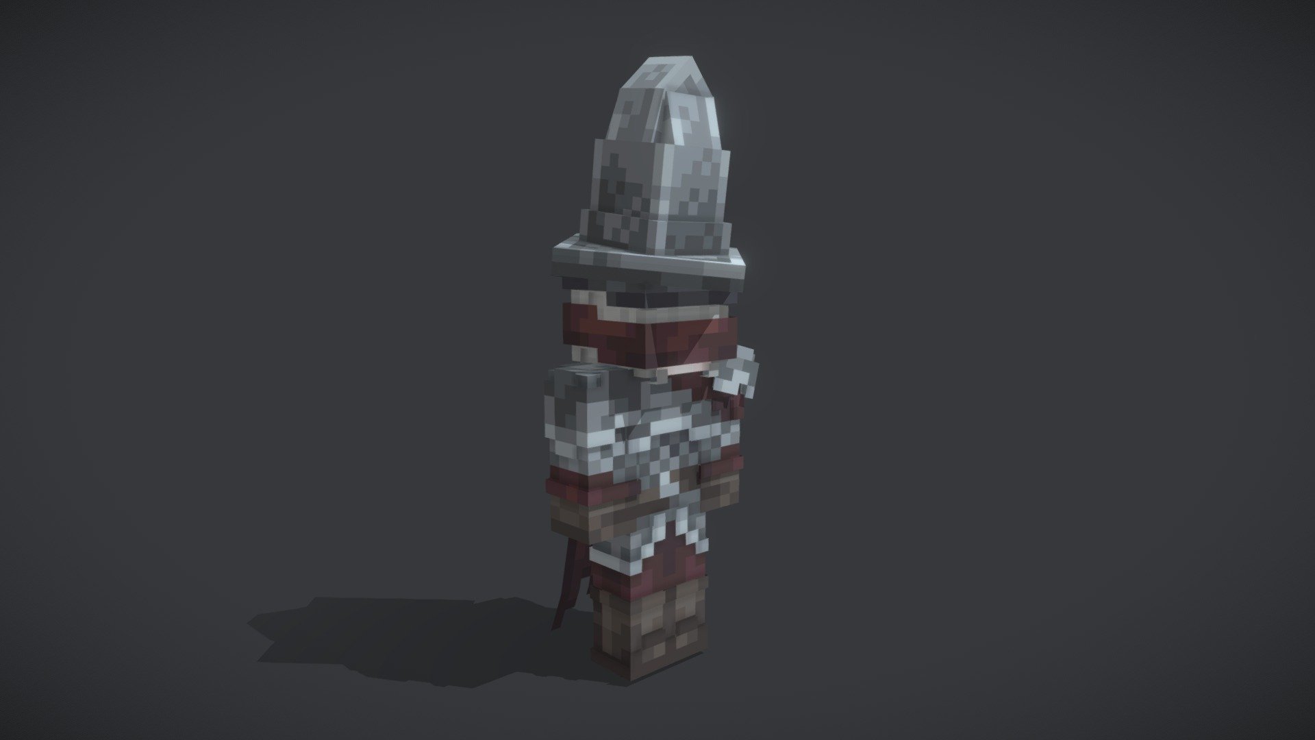 Abyss Watchers style armor | Minecraft model - 3D model by kenddie ...