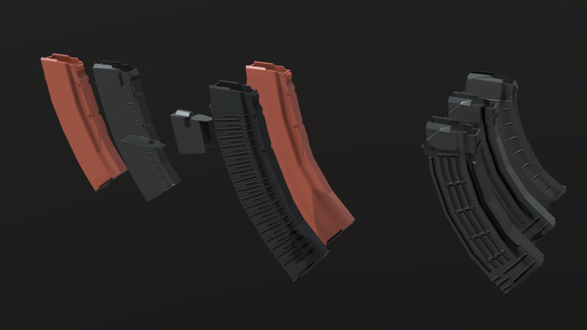 Low-Poly AK mags - Download Free 3D model by notcplkerry [0de14b3 ...