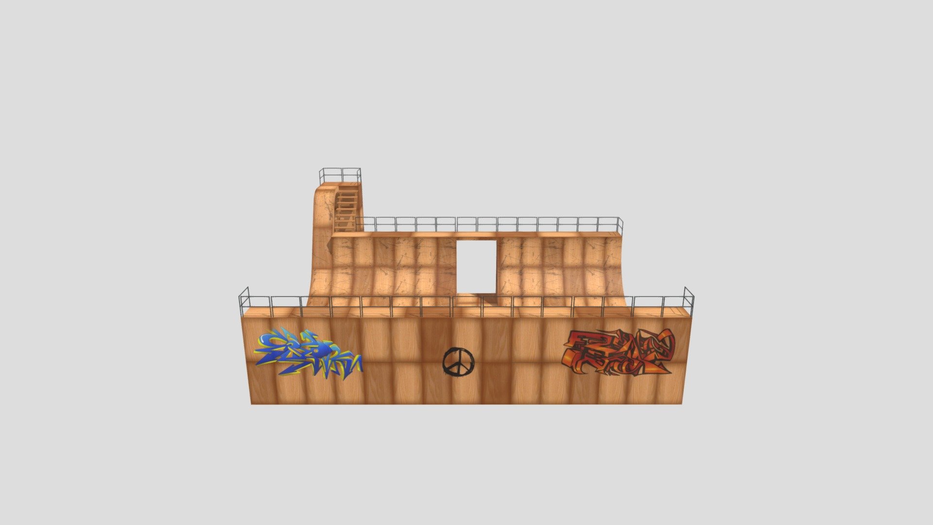 Halfpipe - Download Free 3D model by danielleweakley [0de1fd8] - Sketchfab