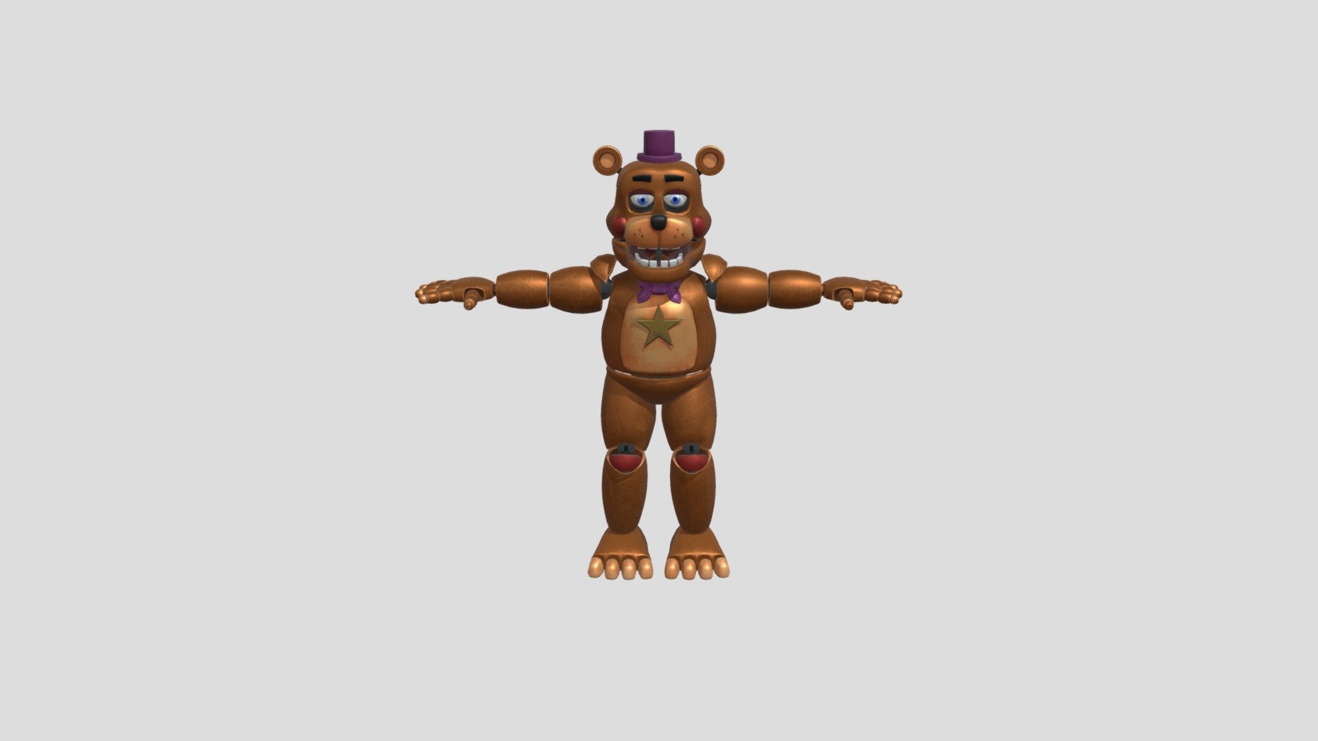FNAF Help Wanted Rockstar Freddy - Download Free 3D model by herospirit ...