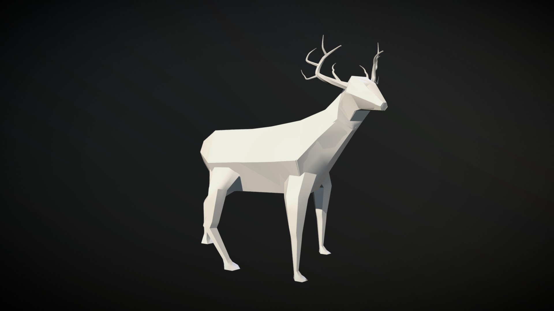 Deer Low Poly - 3D model by Zirgolf83 [0de5362] - Sketchfab