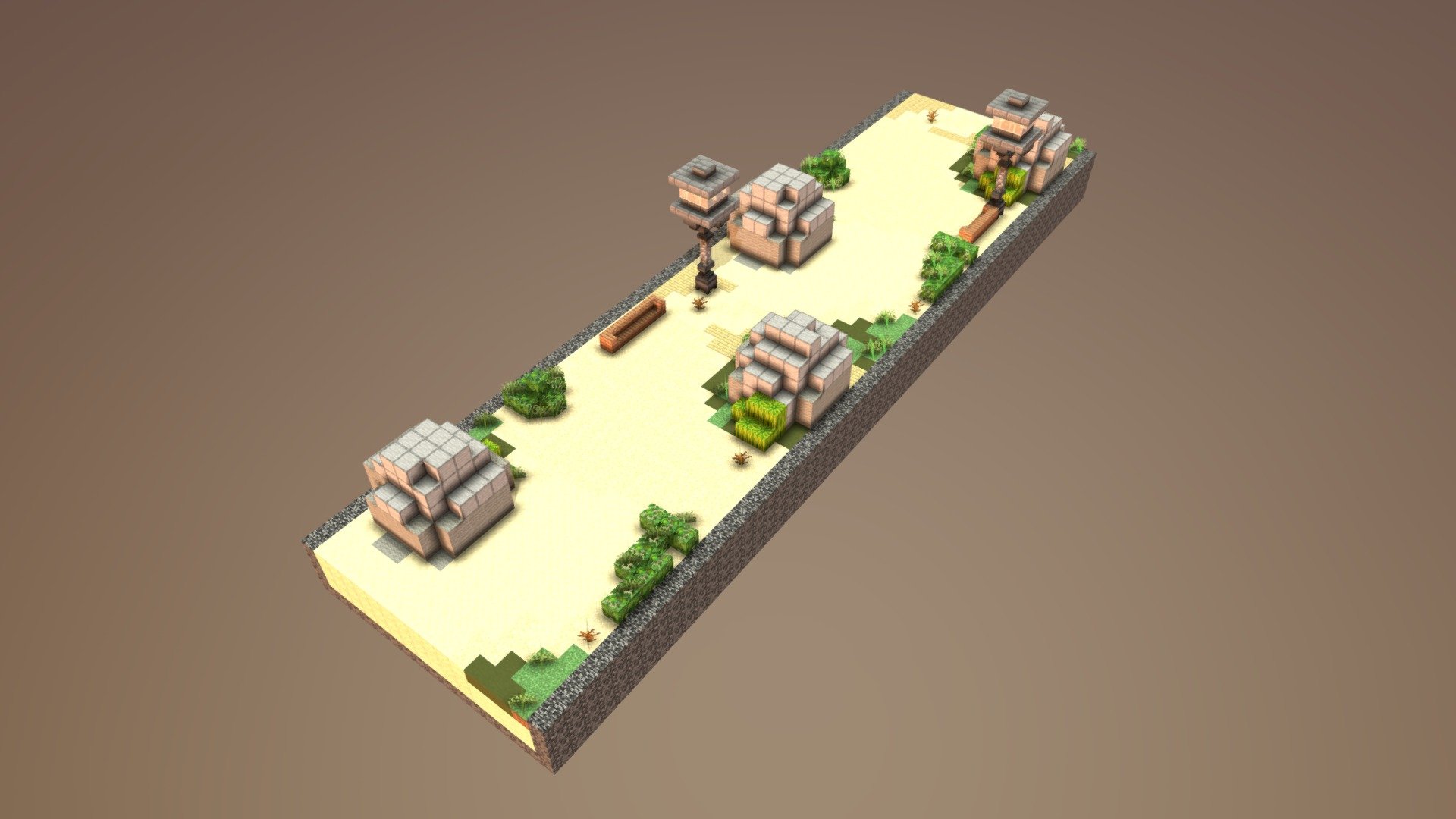 KitMap Road / Tropical Theme - Download Free 3D model by KoraProjects ...