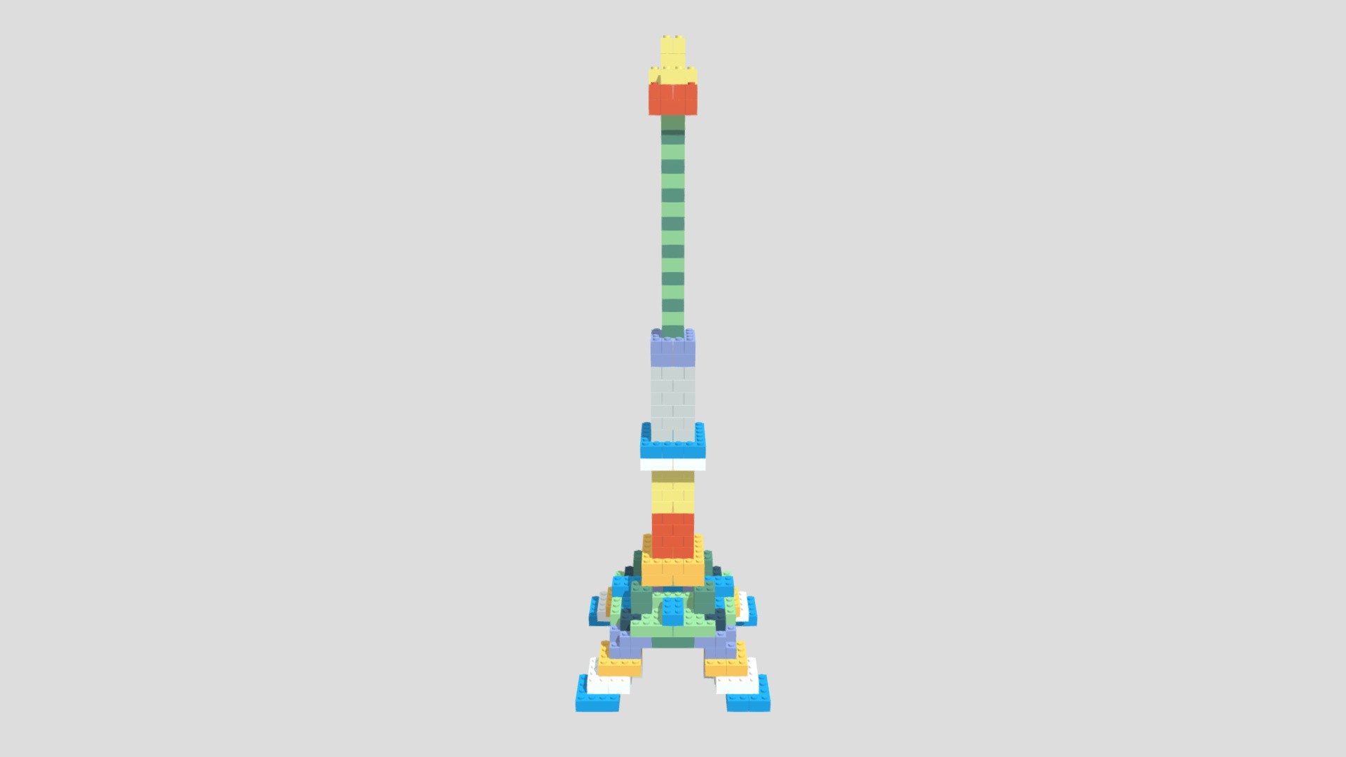 Eiffel Tower - 3D model by Jeet Mukesh Hirani (@jeethhirrani) [0deaab5 ...