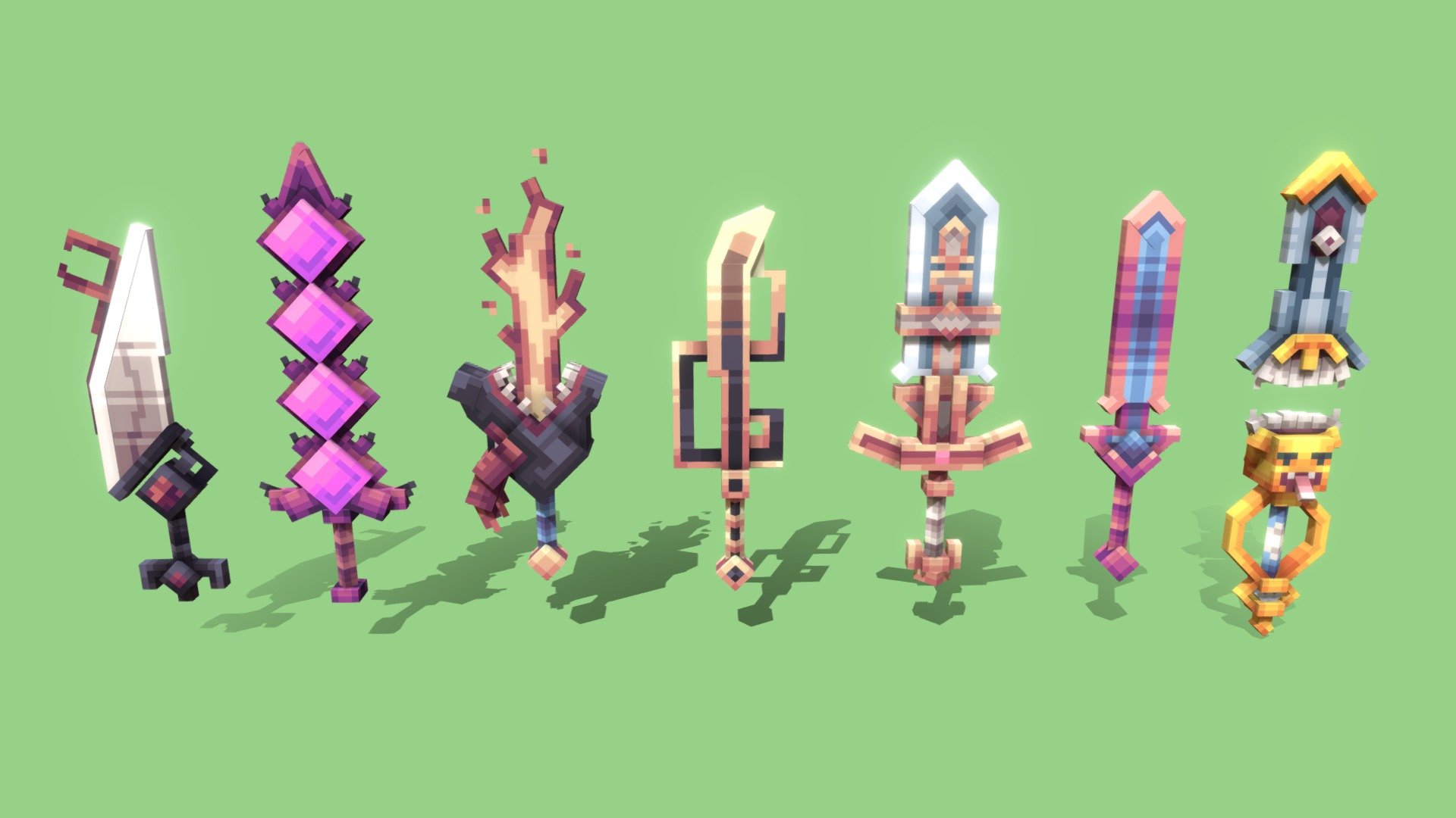Legendary Swords [part. 2] - 3D model by Maks - Art (@maksart1 ...