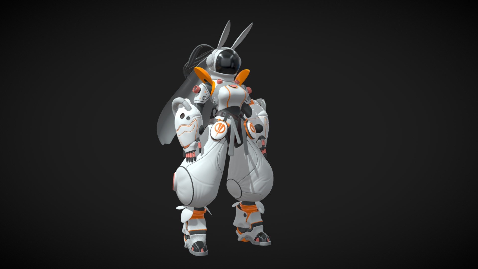 Lady RoboRabbit - 3D model by olgasardykova [0dec885] - Sketchfab