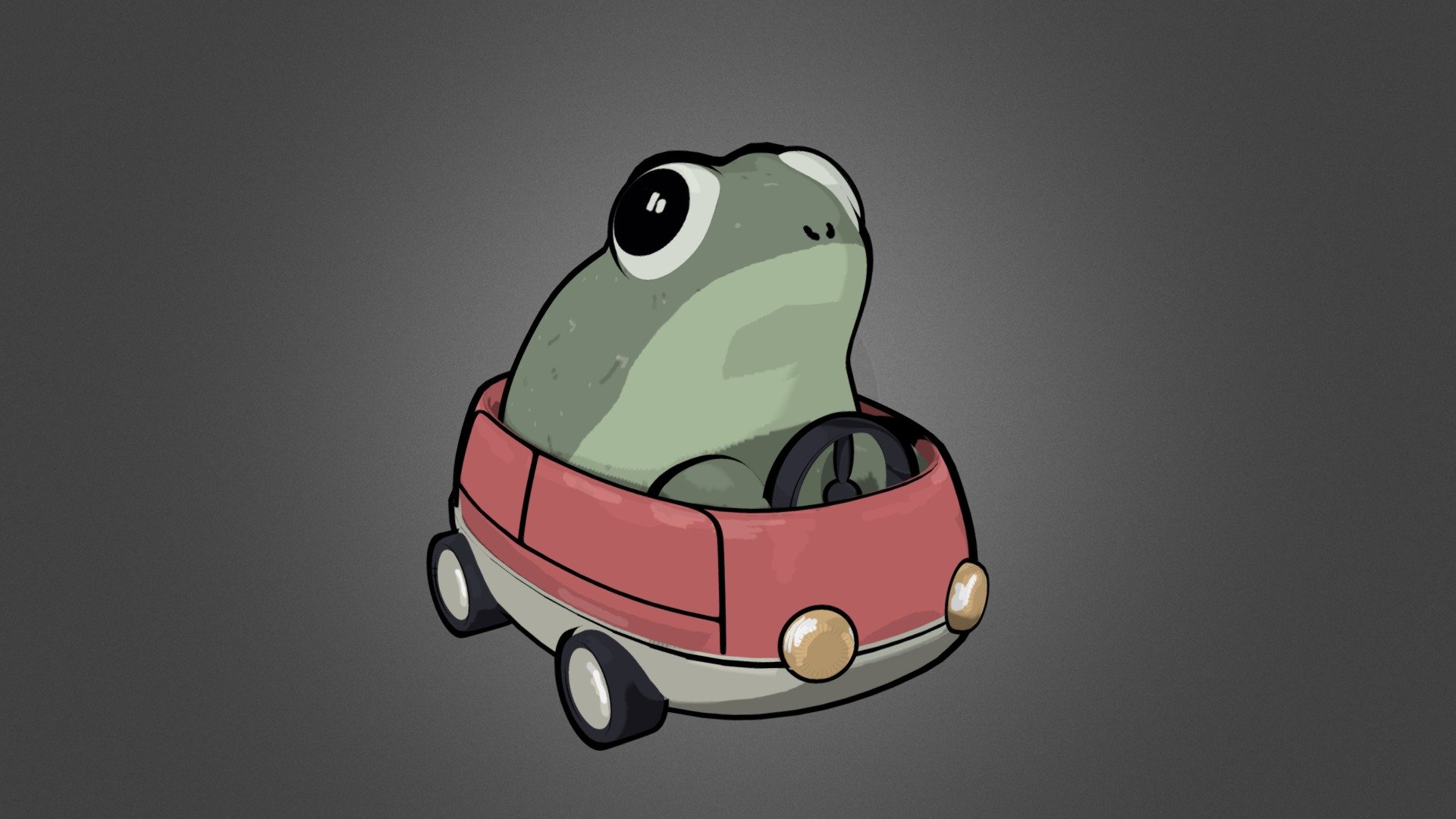 Cartoon Frog - Download Free 3D model by tube (@blendertube00) [0dee394 ...