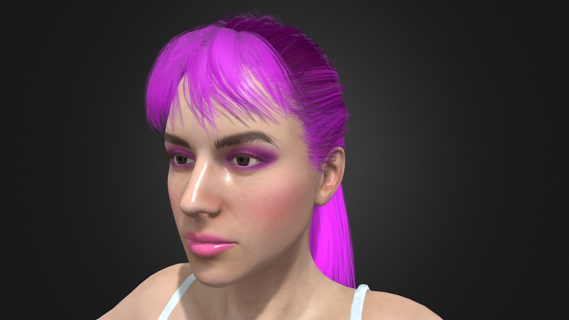 Character Pink Girl - 3D model by samsikua [0def42d] - Sketchfab
