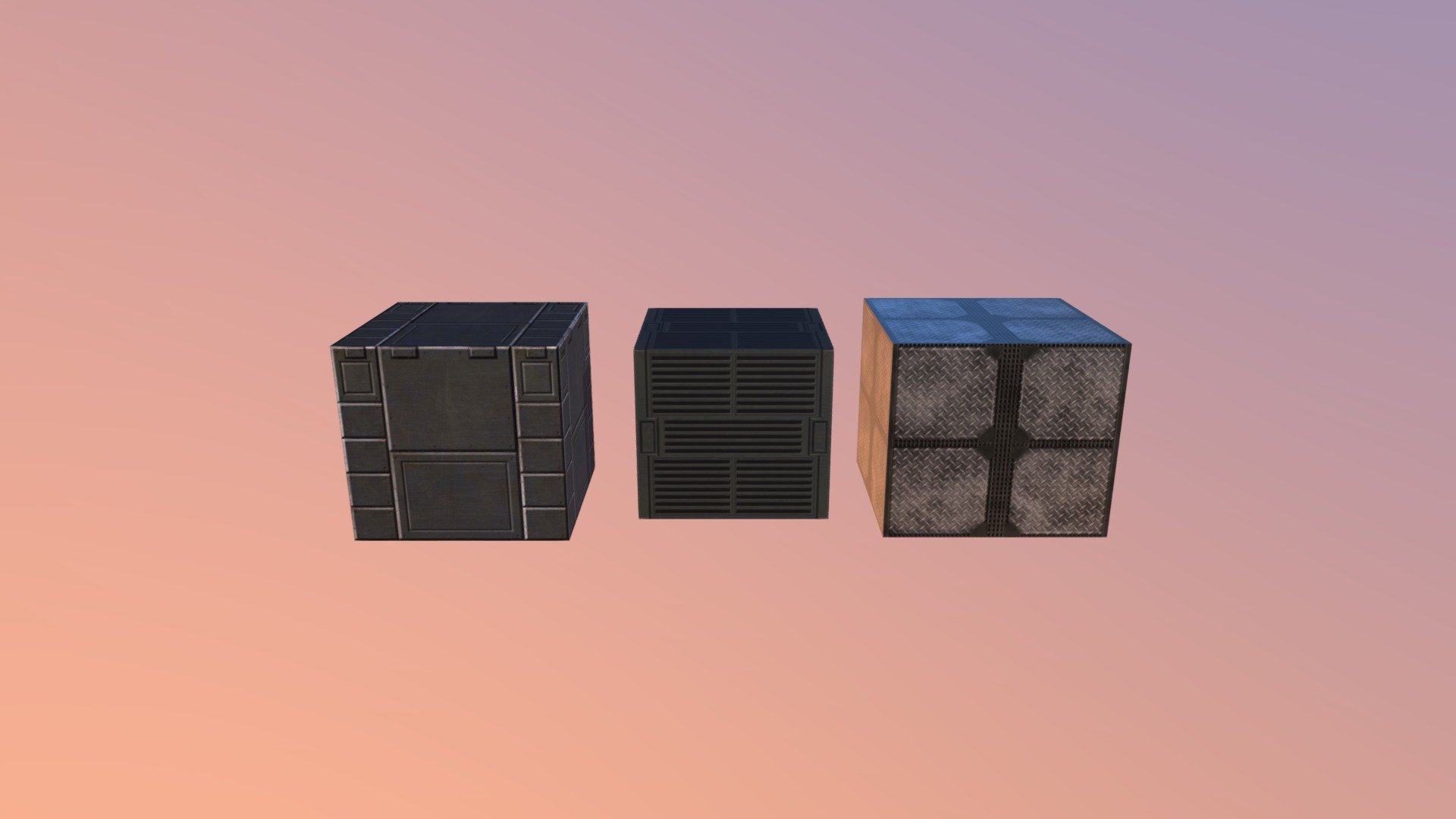 industrial_box_steel_containers - Download Free 3D model by newbie2 ...