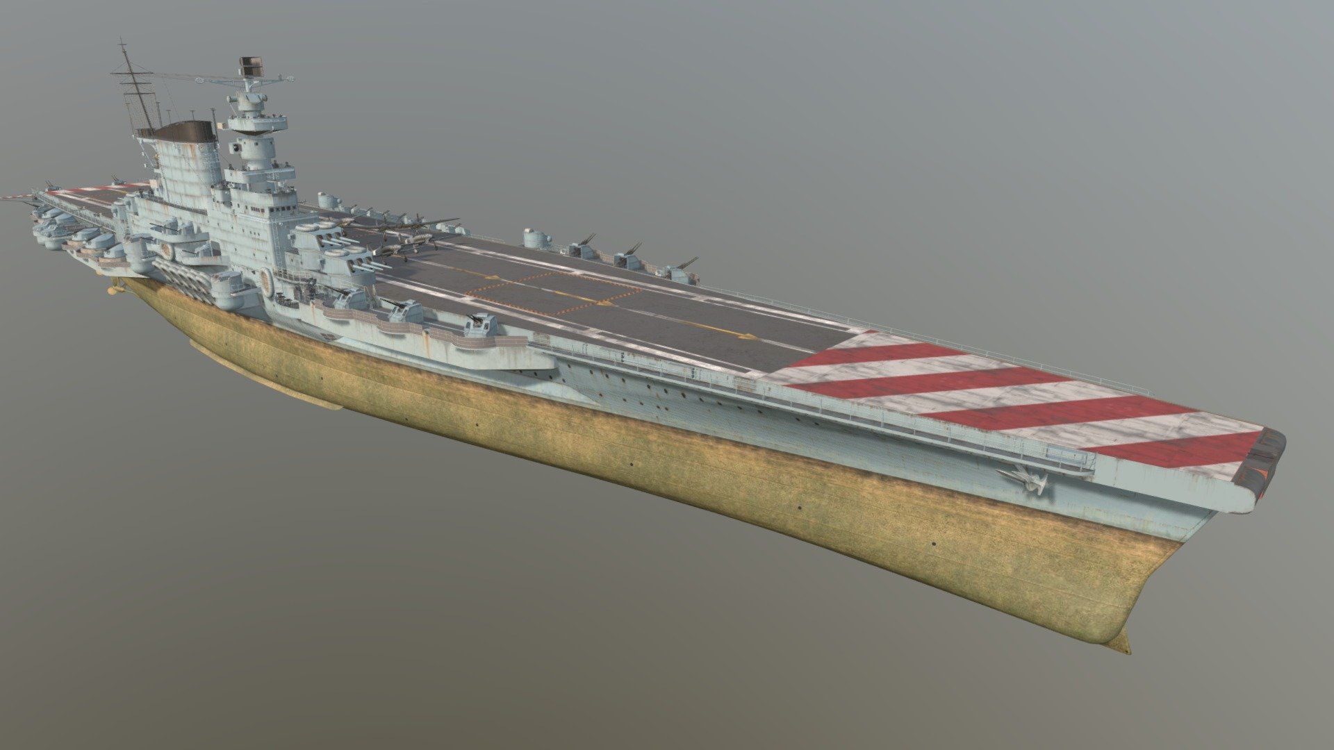 Italian Aircraft Carrier IMPERO/Littorio-class - Download Free 3D model ...