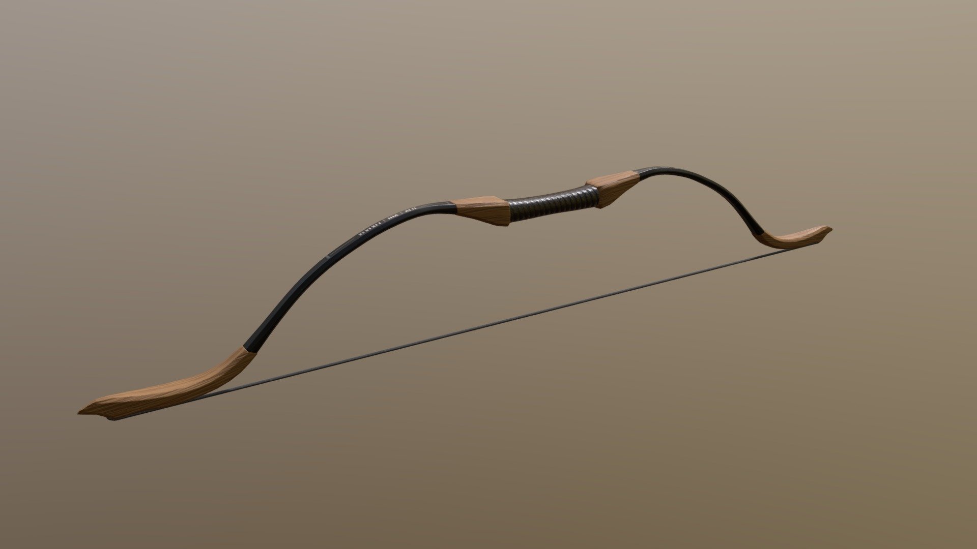 Low-poly Bow 3DModel - 3D model by S.Narn (@narn0092) [0df2584] - Sketchfab