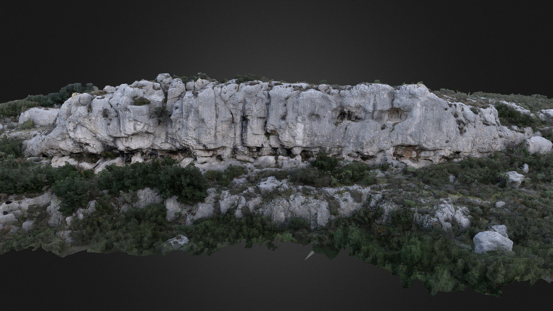Limestone outcrop 1 - Download Free 3D model by Théobald GUFFON ...