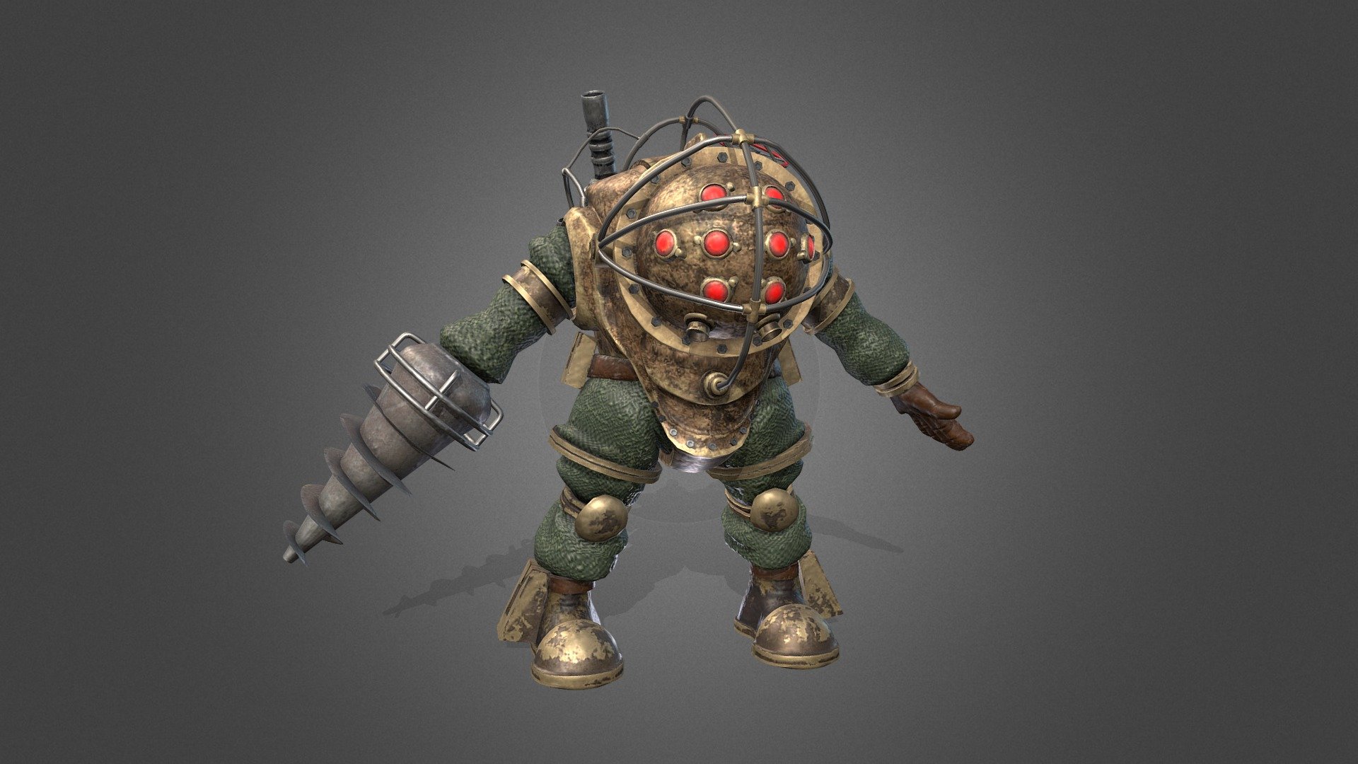 Bioshock Big Daddy Character - 3D model by Jacob Monger (@jacobmonger ...