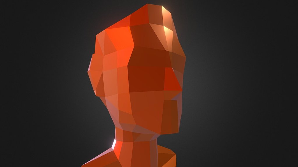 My very own low-poly head - 3D model by whoyee [0df83fc] - Sketchfab