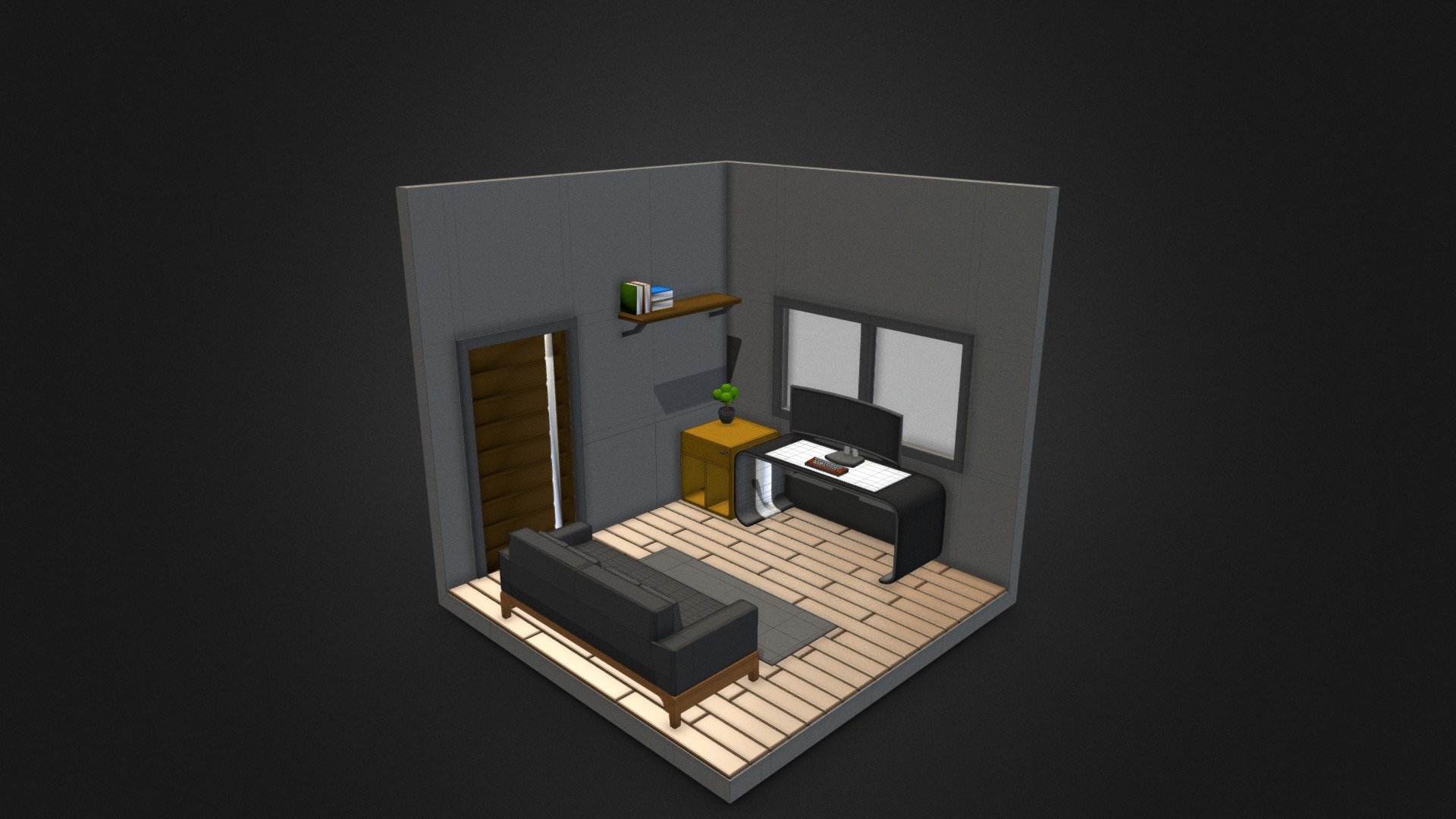 ( Free download ) Room_01 - Download Free 3D model by AnakiAsuna ...